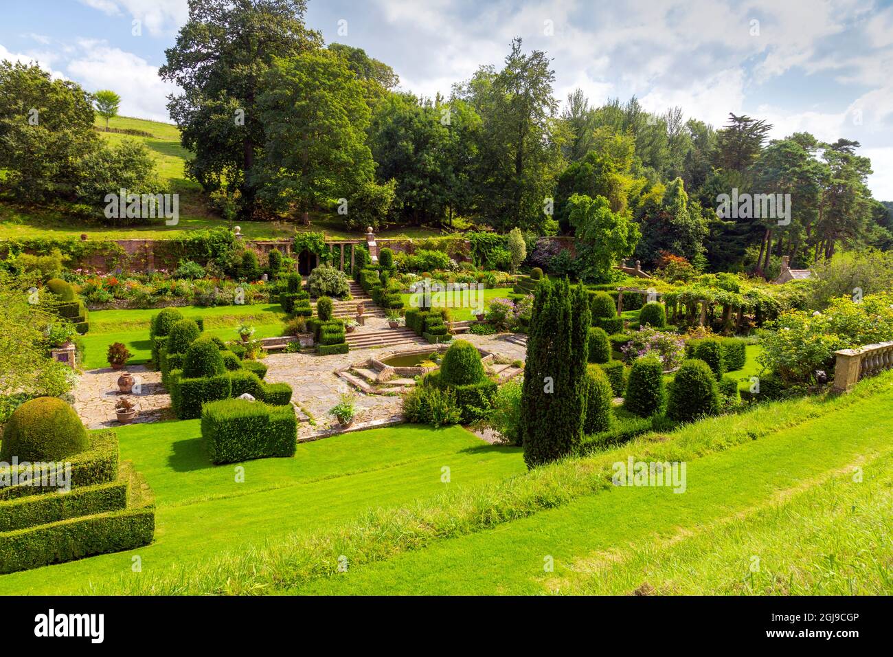 Mapperton gardens jacobean manor house hi-res stock photography and ...