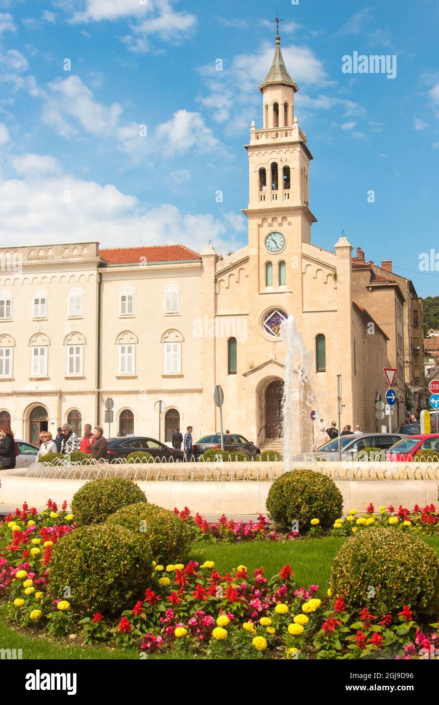 Europe, Croatia, Split. Church and Monastery of St. Francis and ...
