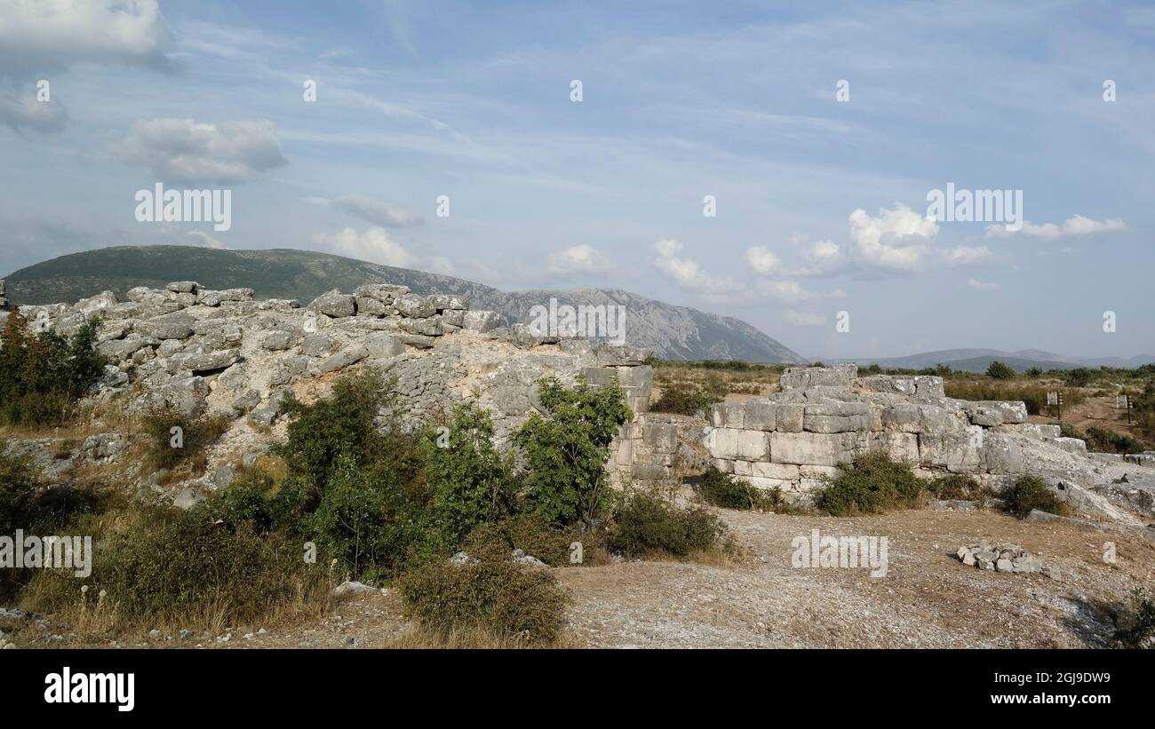 Cyclopean walls of Daorson, the capital of the Illyrian tribe of the ...