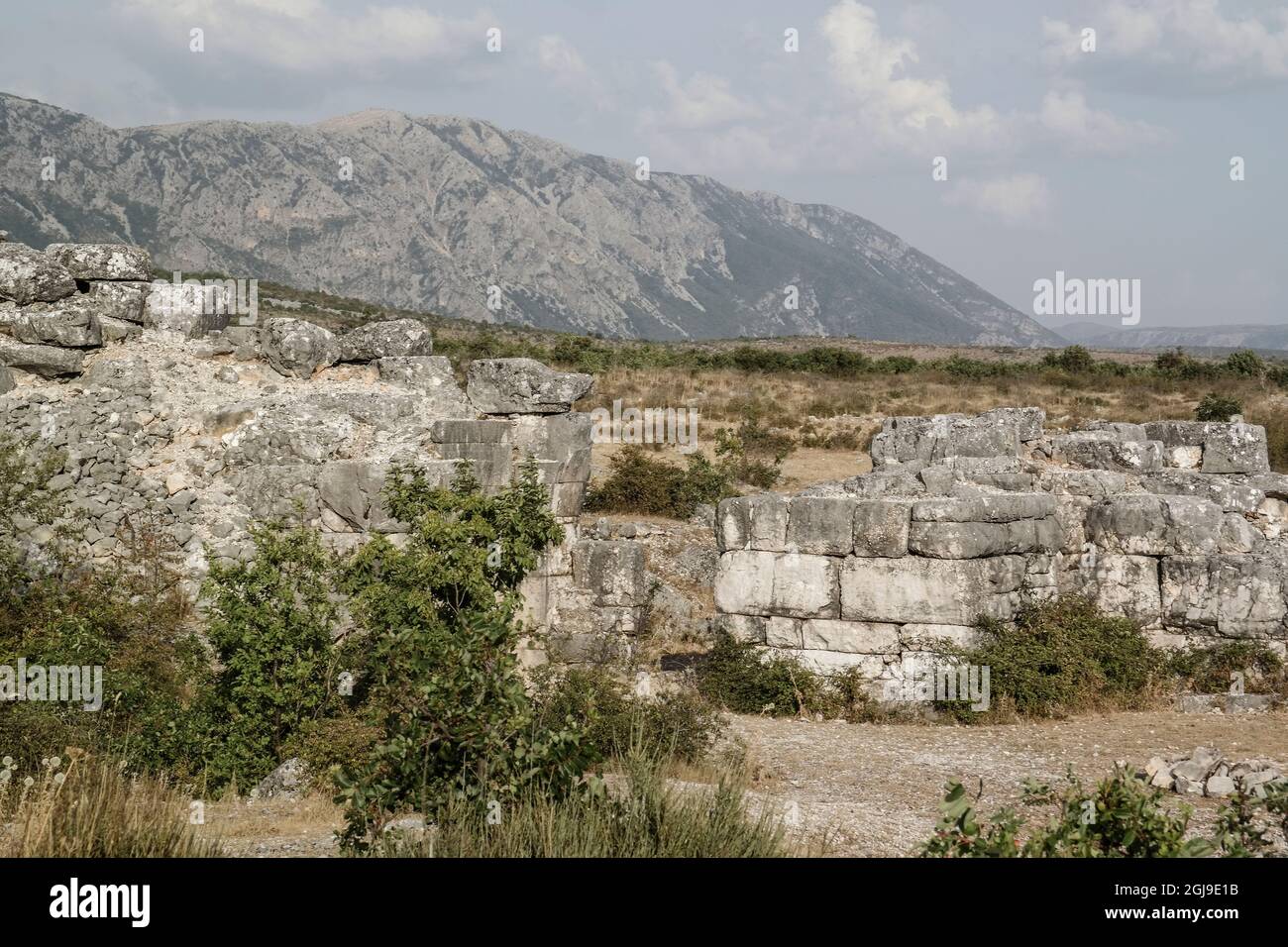 Cyclopean walls of Daorson, the capital of the Illyrian tribe of the ...