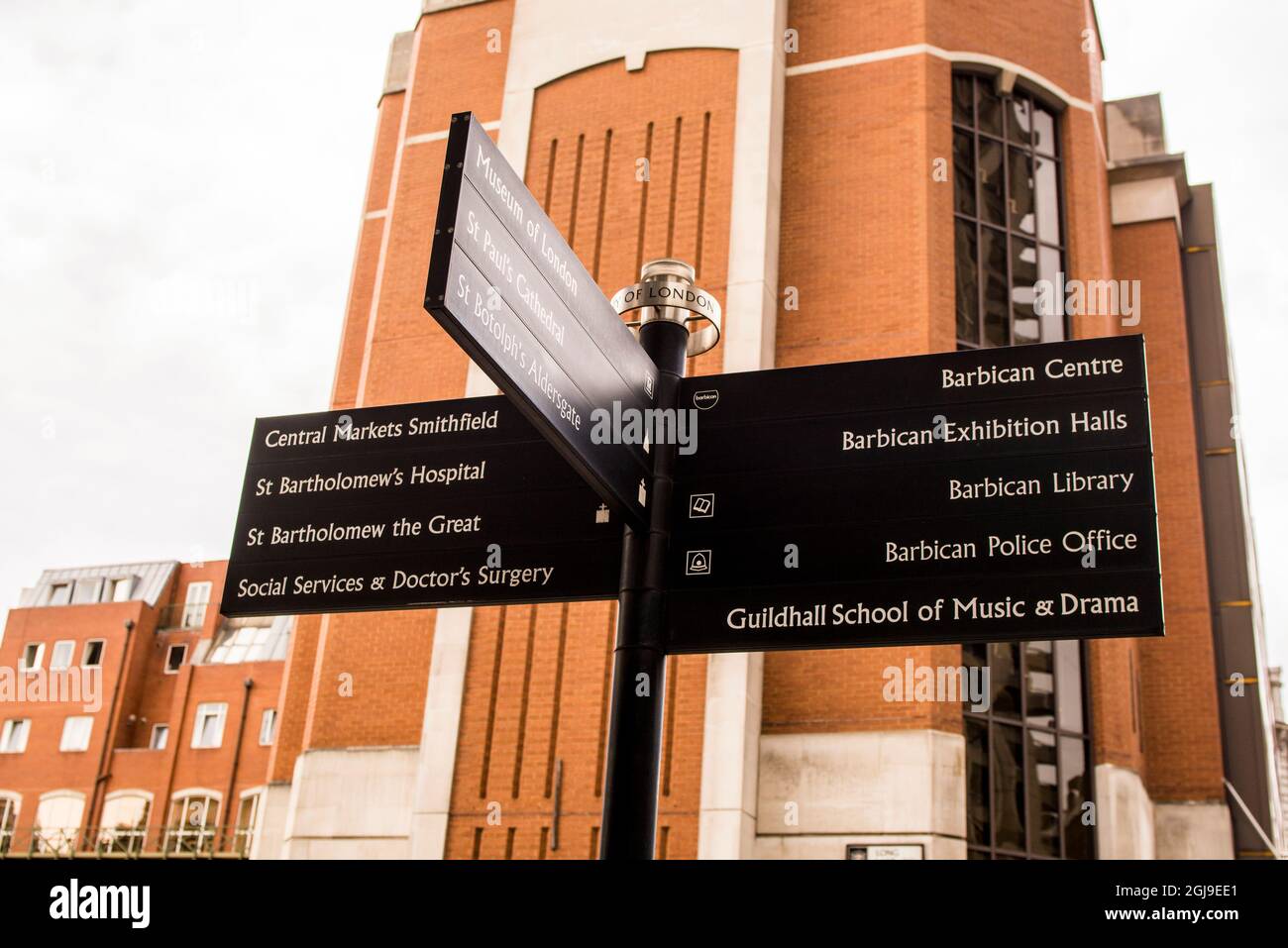 Signpost, London, England Stock Photo - Alamy