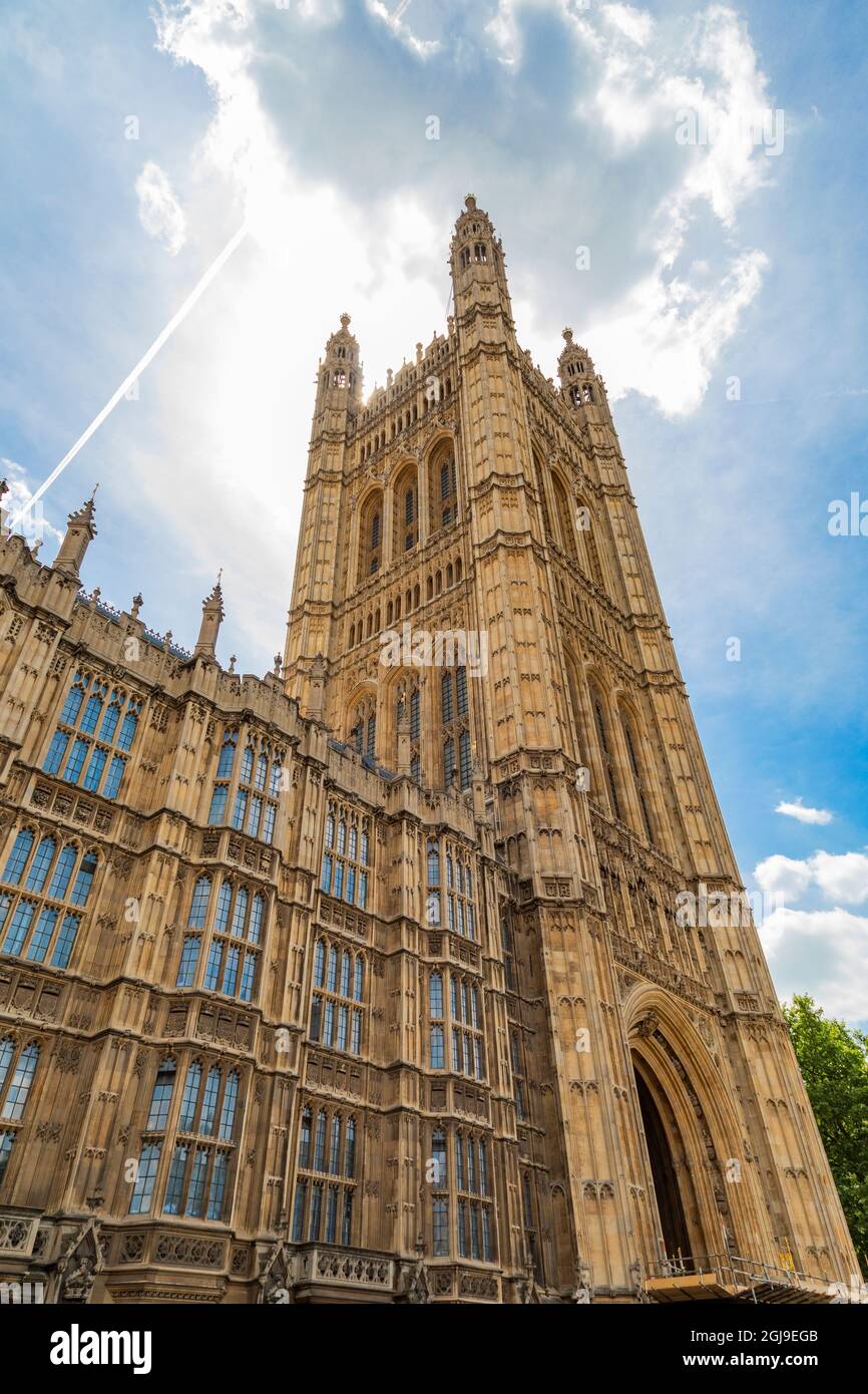 Parliament House at the Palace of Westminster at the House of Commons ...