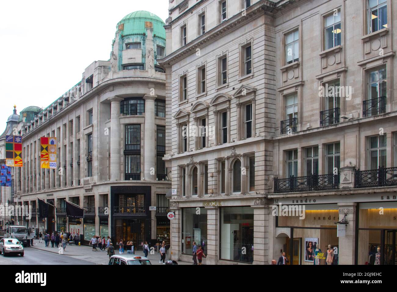 A busy commercial street in London Stock Photo - Alamy