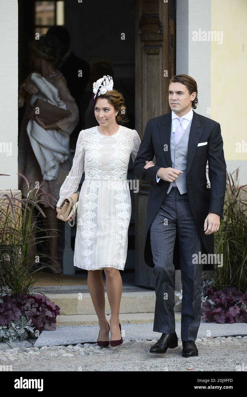 . Louise Gottlieb and Ludvig Blomqvist, friends of Prinsessan Madeleine ...