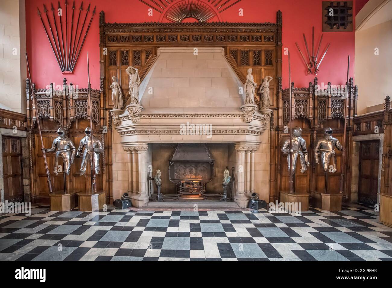 Scotland, Edinburgh. Edinburgh Castle interior room Stock Photo - Alamy
