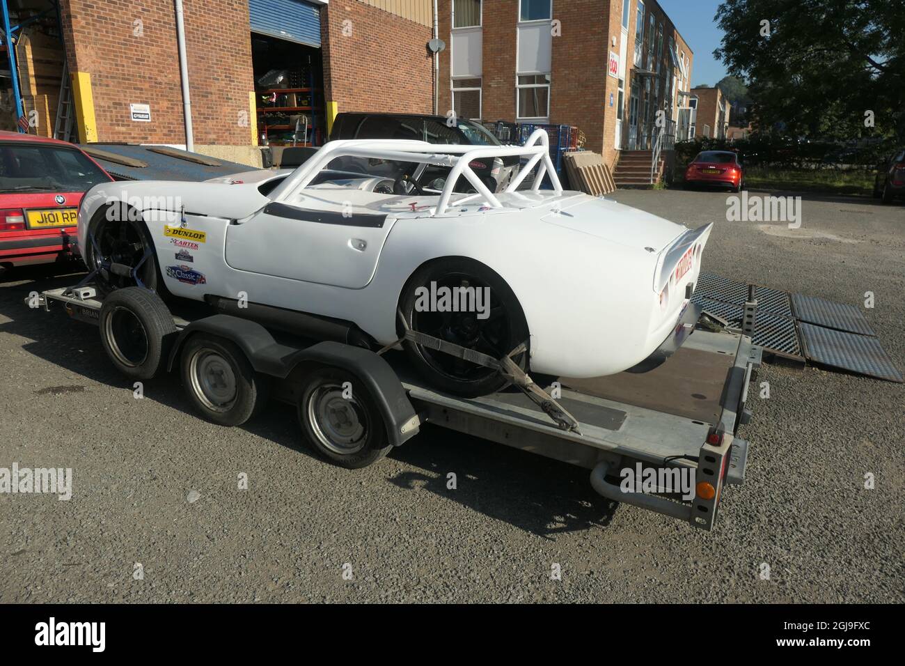 Racing car at Guglielmi at Daventry Northamptonshire UK Stock Photo - Alamy
