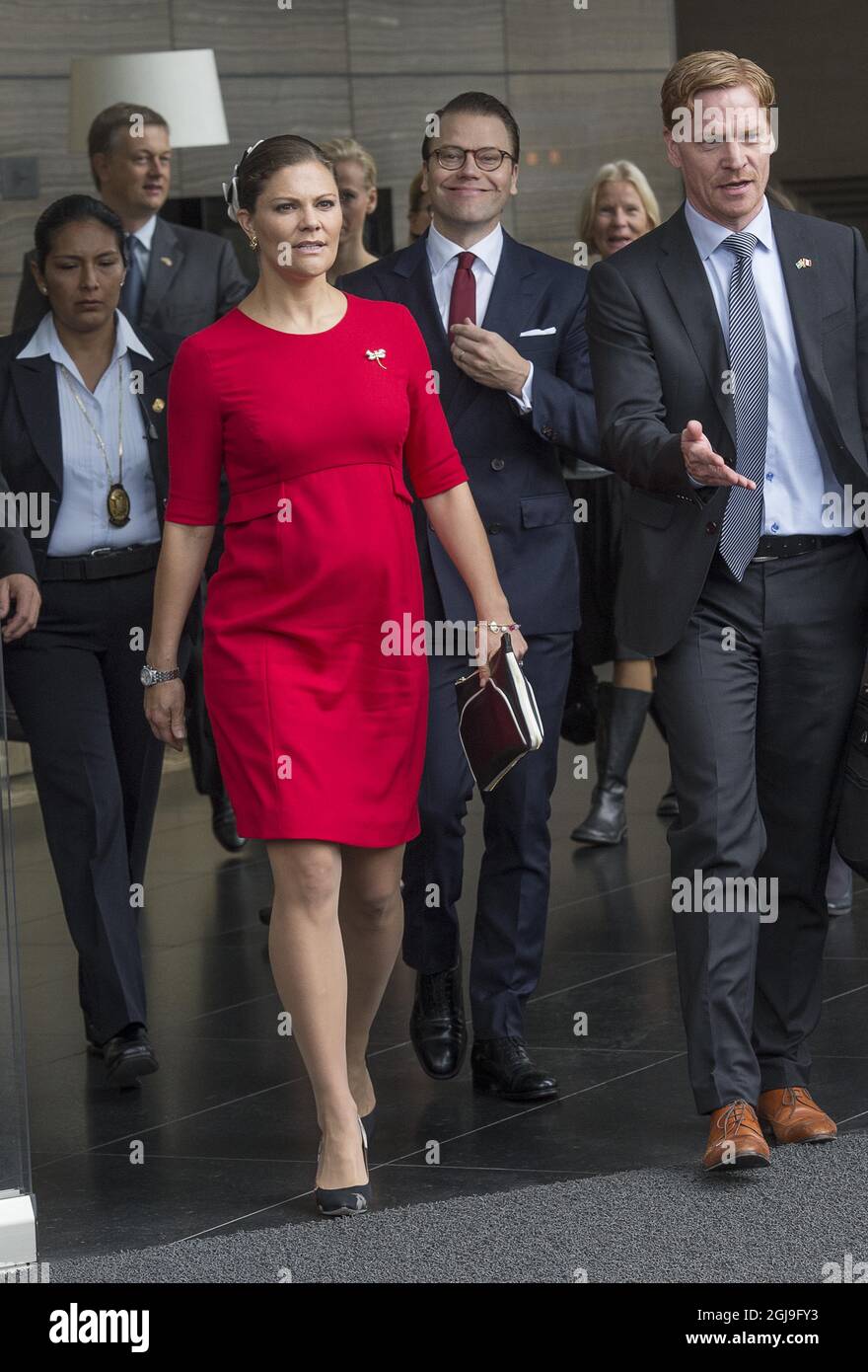 LIMA 20151019 Crown Princess Victoria and Prince Daniel are seen during ...