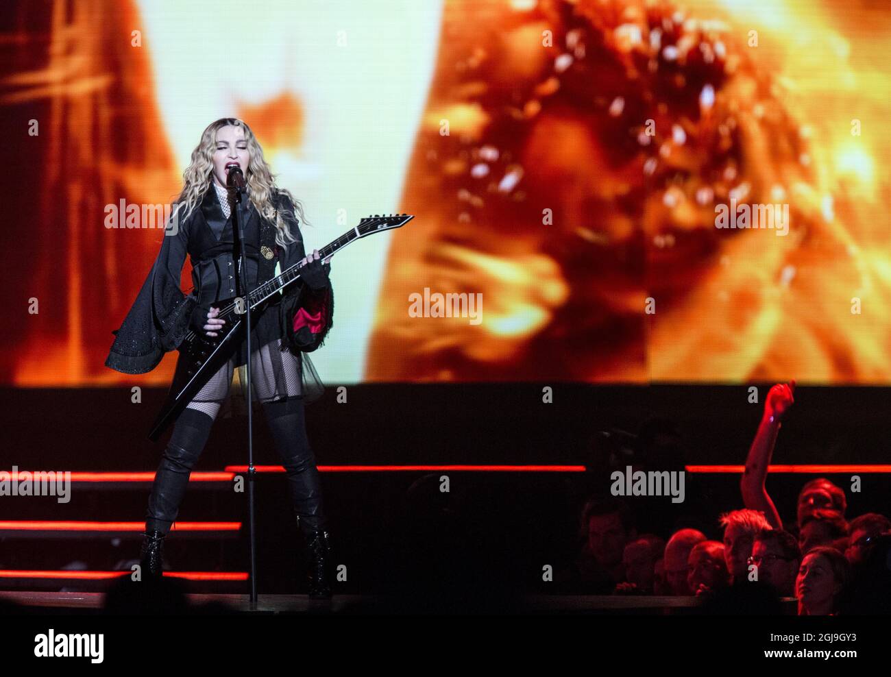 STOCKHOLM 2015-11-14 The US American pop singer Madonna performs on ...