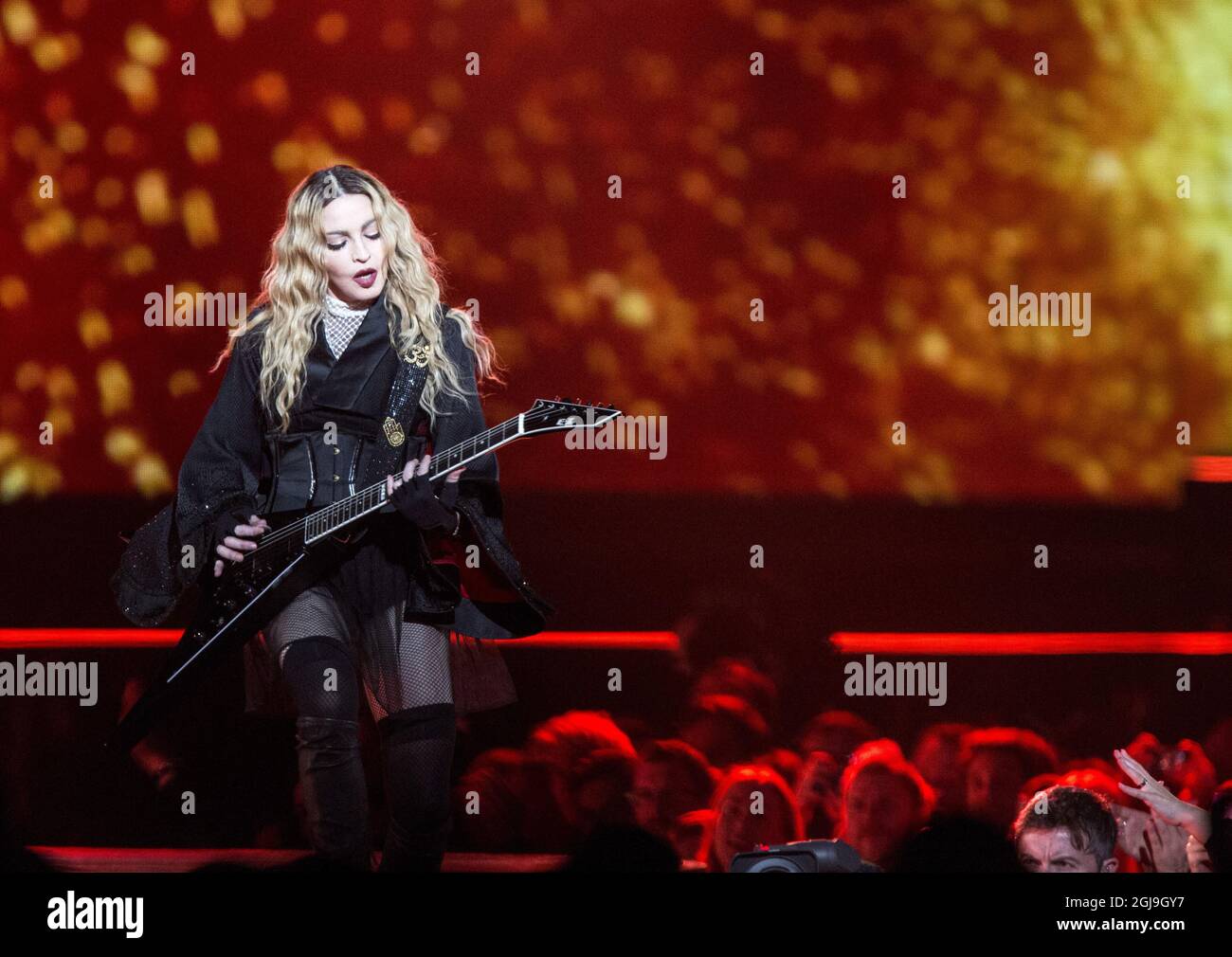 STOCKHOLM 2015-11-14 The US American pop singer Madonna performs on ...