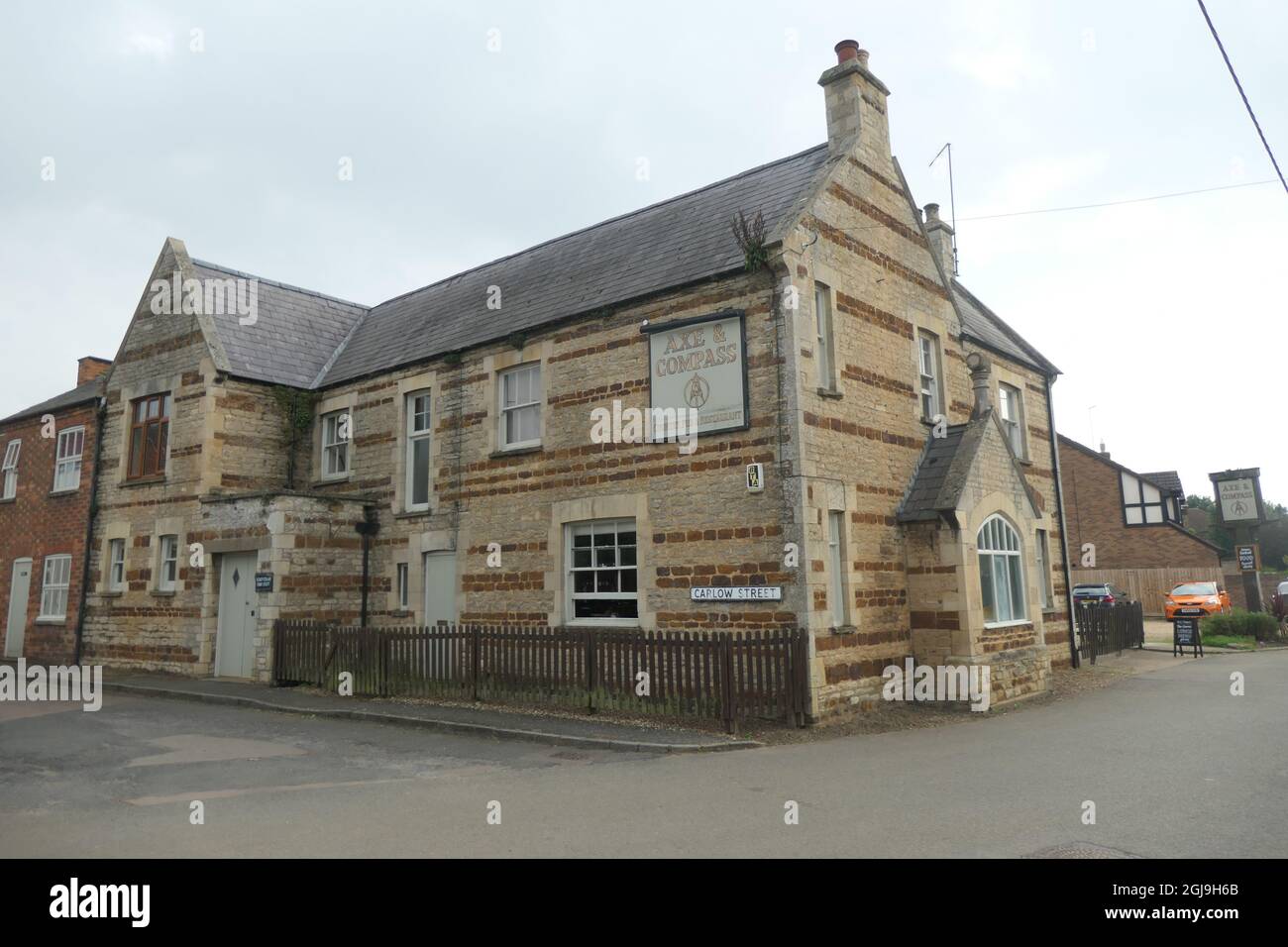 Axe @compass Pub in Ringstead Northamptonshire Village UK Stock Photo ...