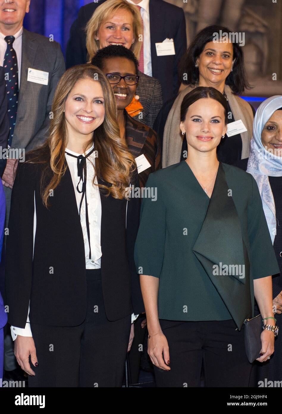 STOCKHOLM 20151126 Princess Madeleine and Princess Sofia attended the Global Child forum at the ...