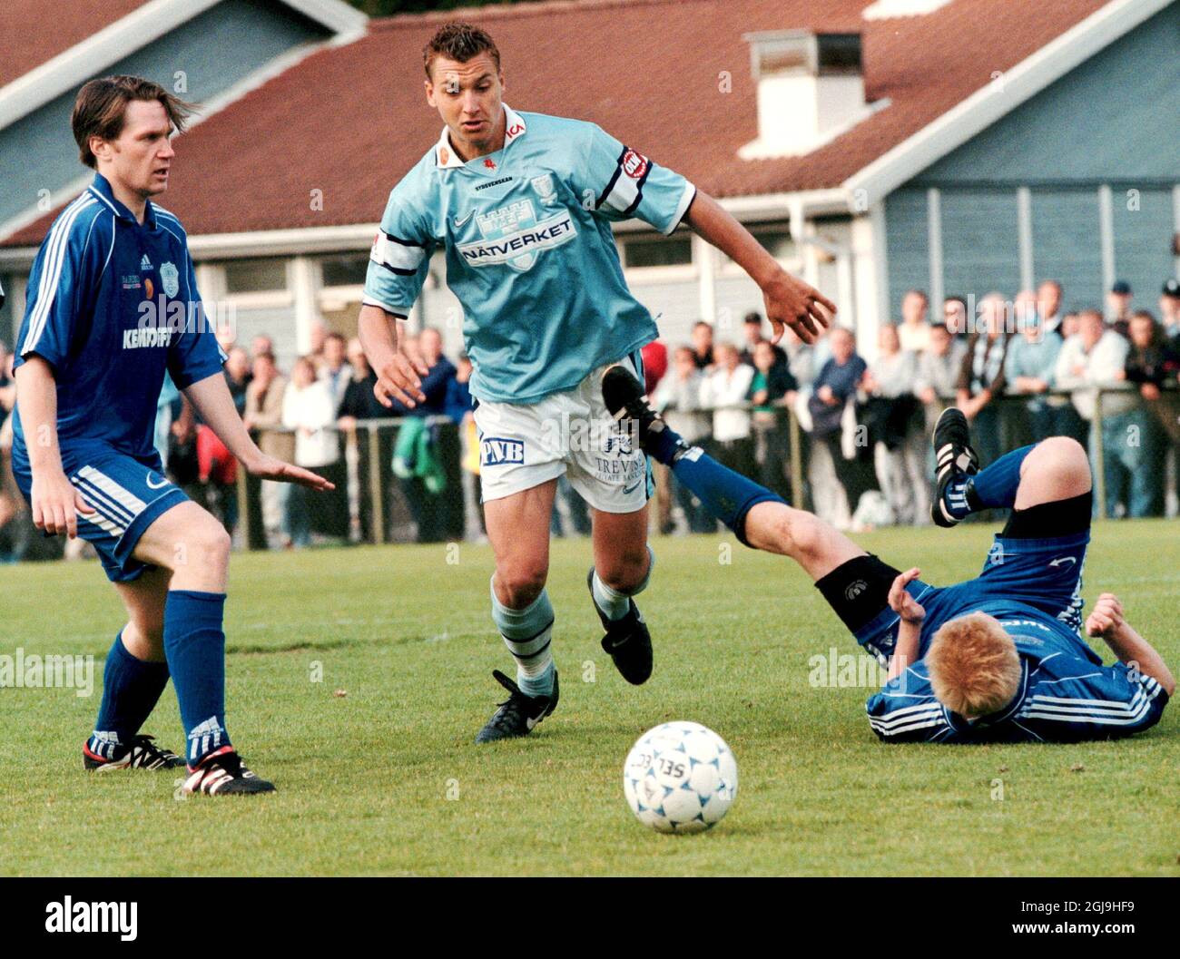 Malmo's Zlatan Ibrahimovic (centre) in action Stock Photo - Alamy