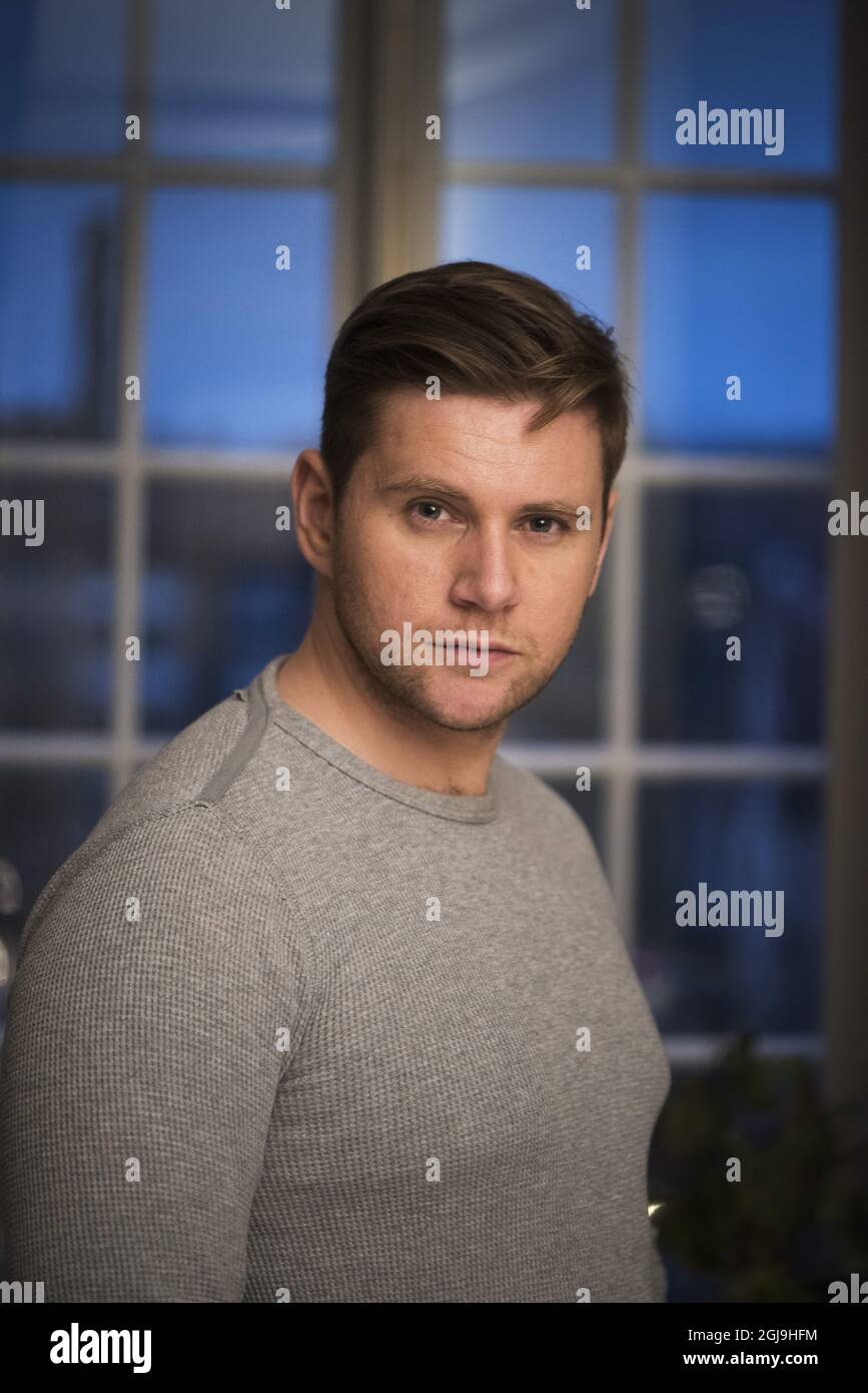 STOCKHOLM 20151126 Irish actor Allen Leech, known from the British ...