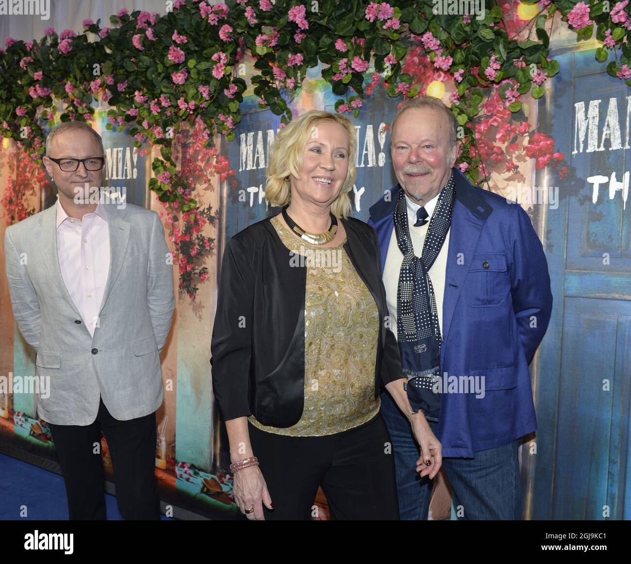 STOCKHOLM 2016-01-20 Agnetha Faltskog and Thomas Johansson arrives to ...