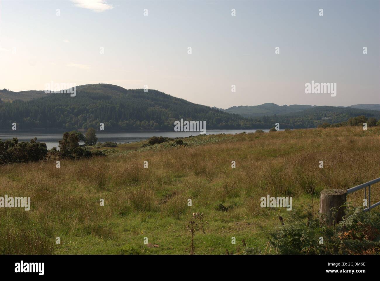 Loch Venachar in Trossachs in late summer Stock Photo - Alamy