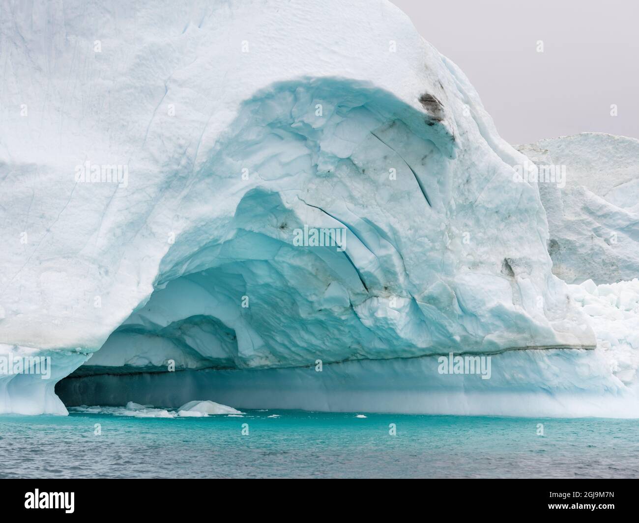 Ilulissat Icefjord at Disko Bay, Greenland, Danish Territory Stock ...