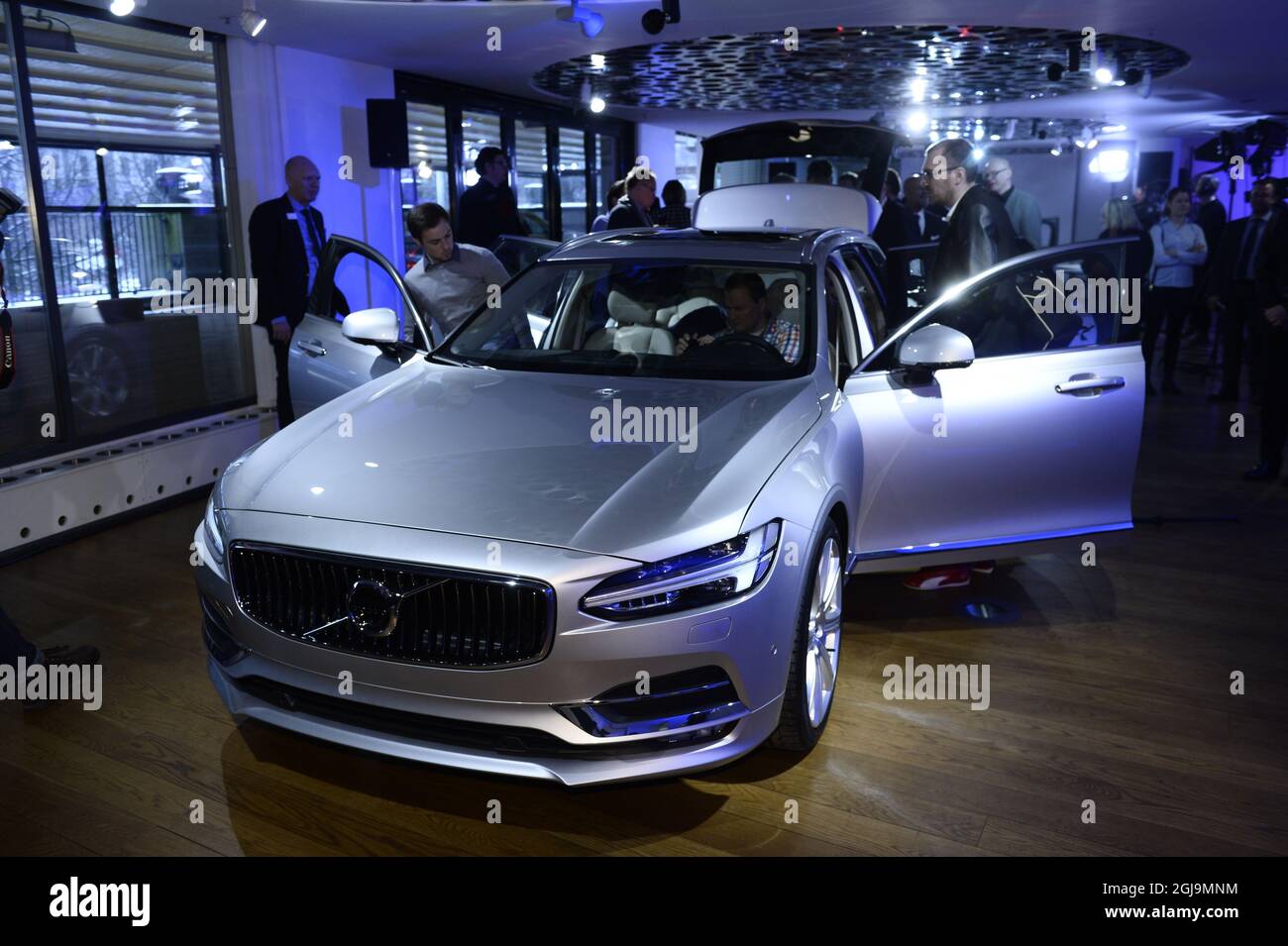 STOCKHOLM 2016-02-18 Volvo revealed its new Volvo V90 during a press ...