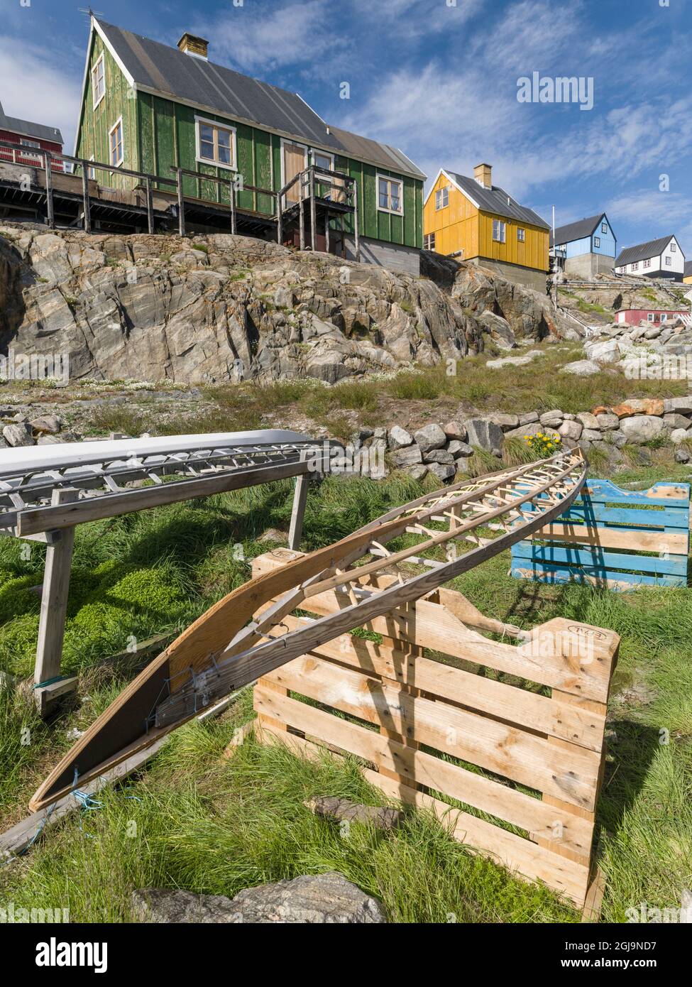 Frame of traditional Kayak Stock Photo - Alamy