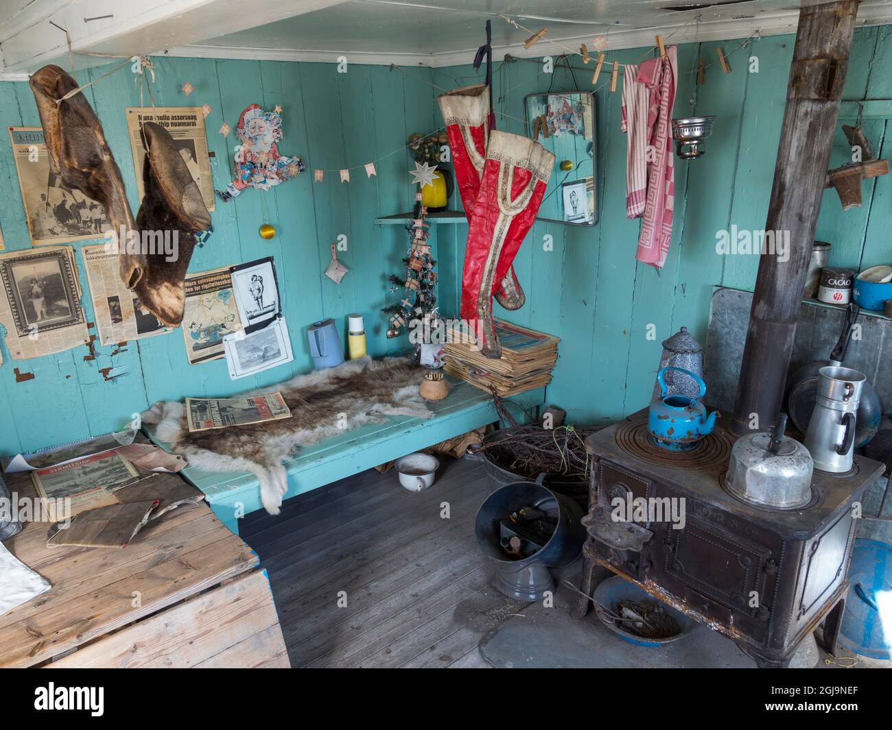 Traditional peat and stone house, used until 1985, now part of the ...