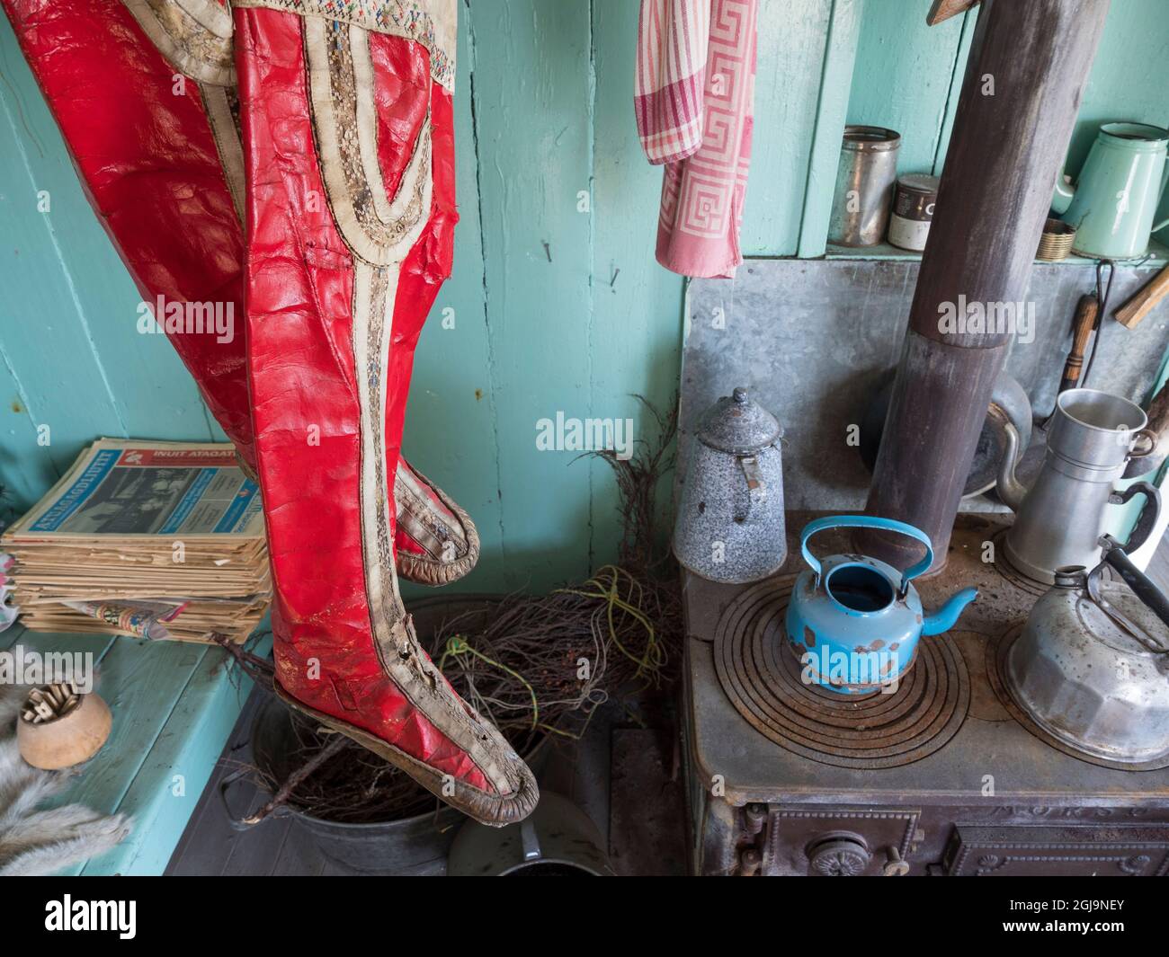 Traditional peat and stone house, used until 1985, now part of the ...