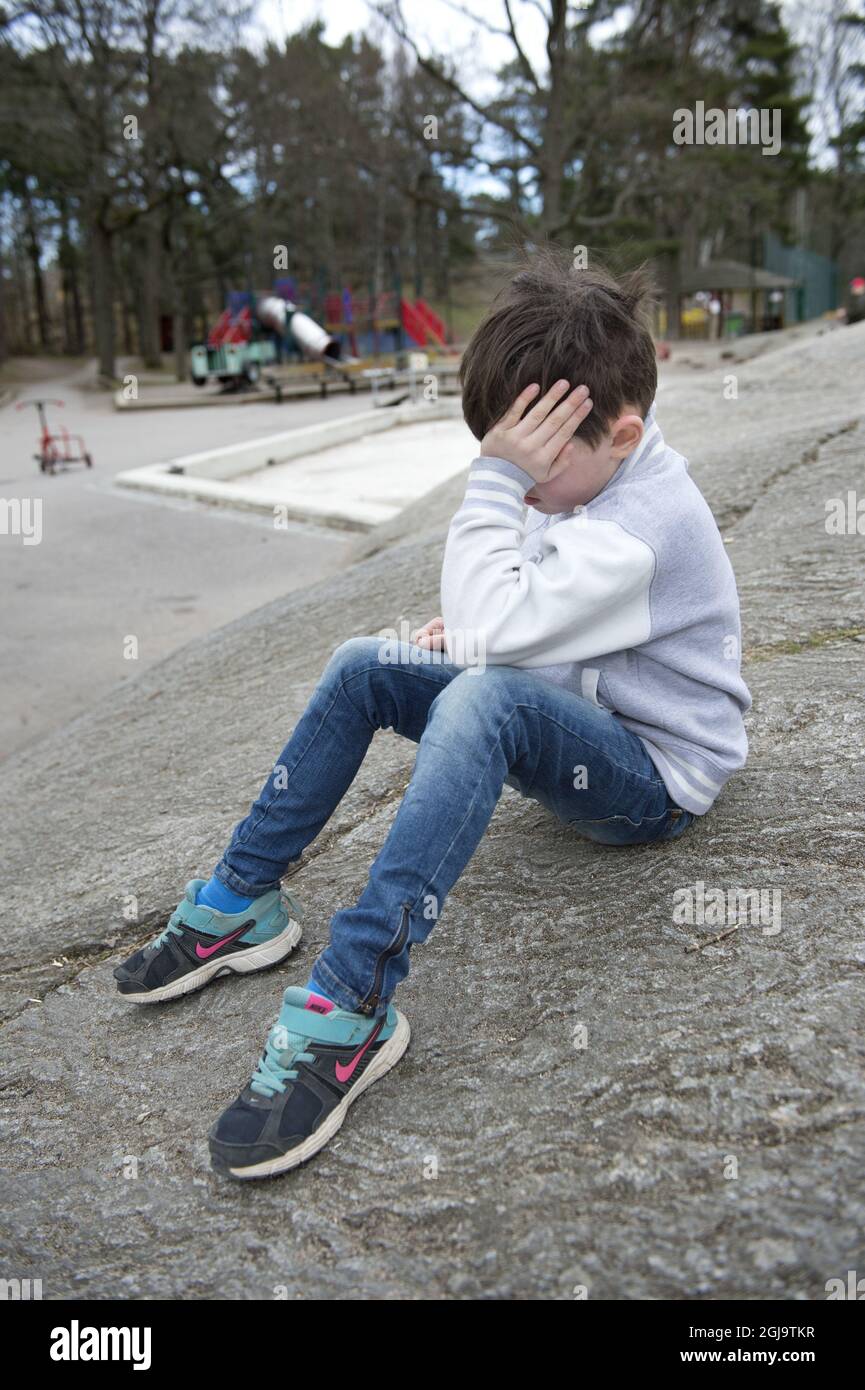 STOCKHOLM 20160415 Child in a playground Foto: Jessica Gow / TT / Kod ...