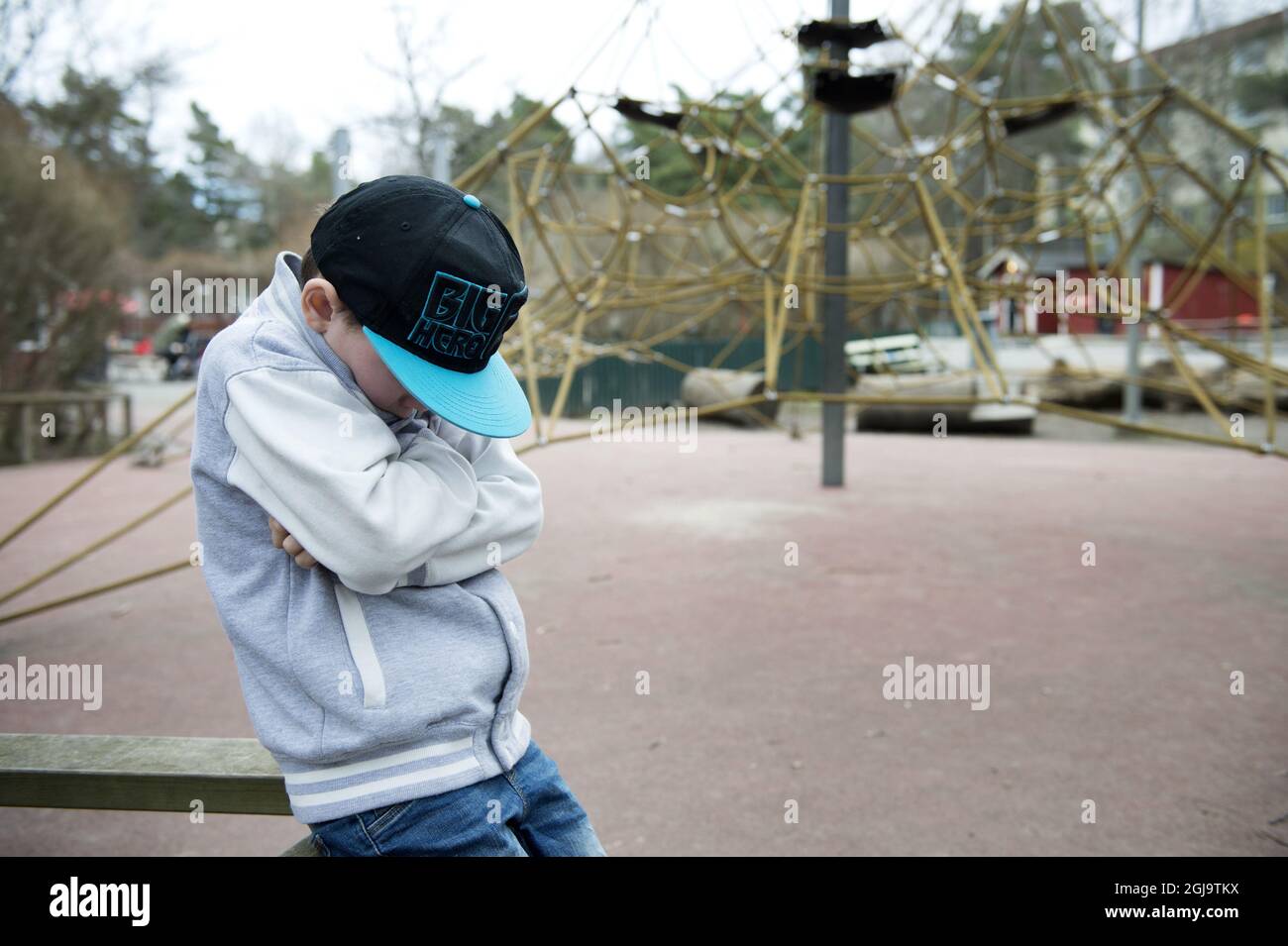 STOCKHOLM 20160415 Child in a playground Foto: Jessica Gow / TT / Kod ...