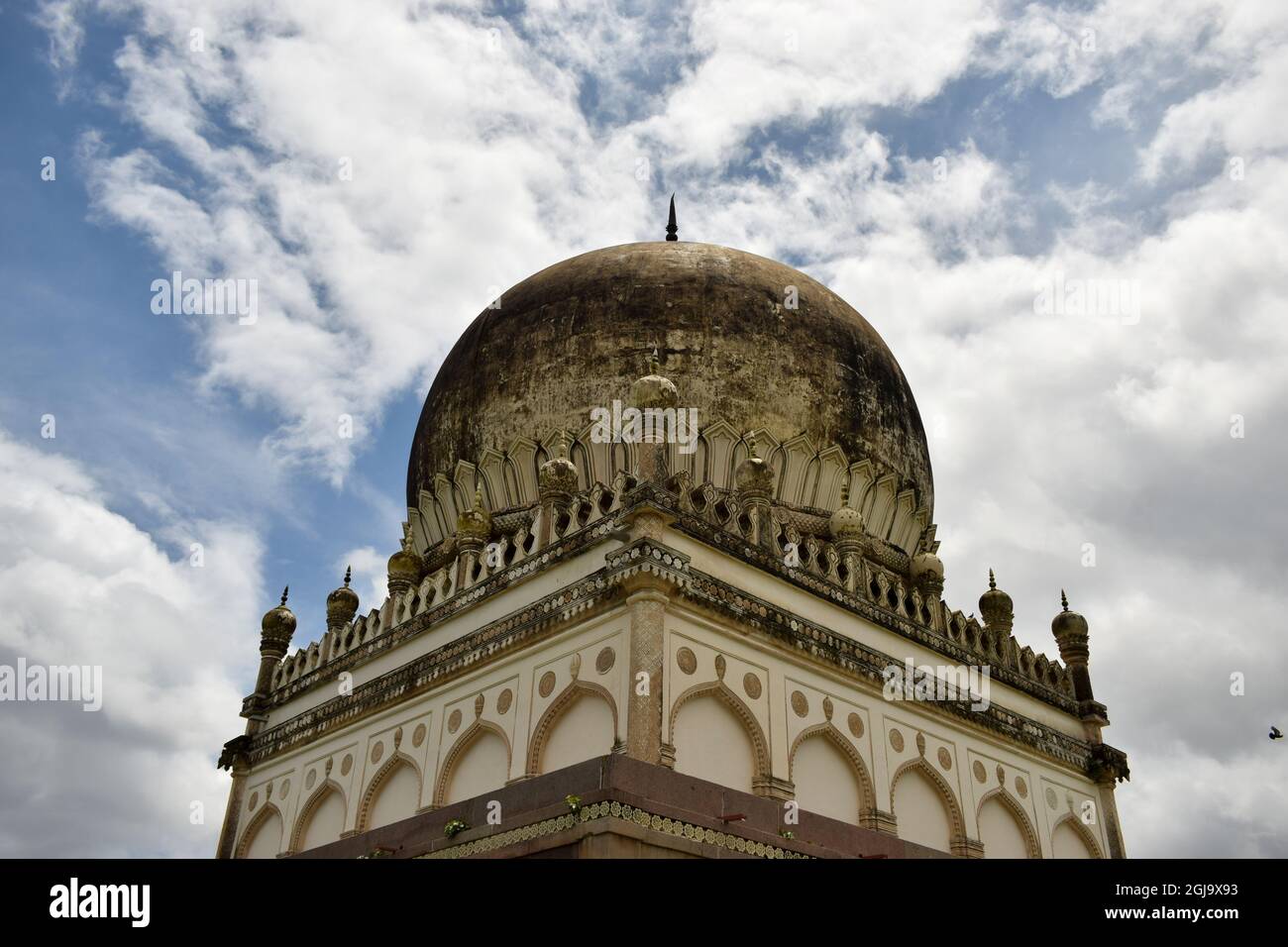 Antique Islamic Architectural Art Pointed Arches Seven Tombs Dome and ...