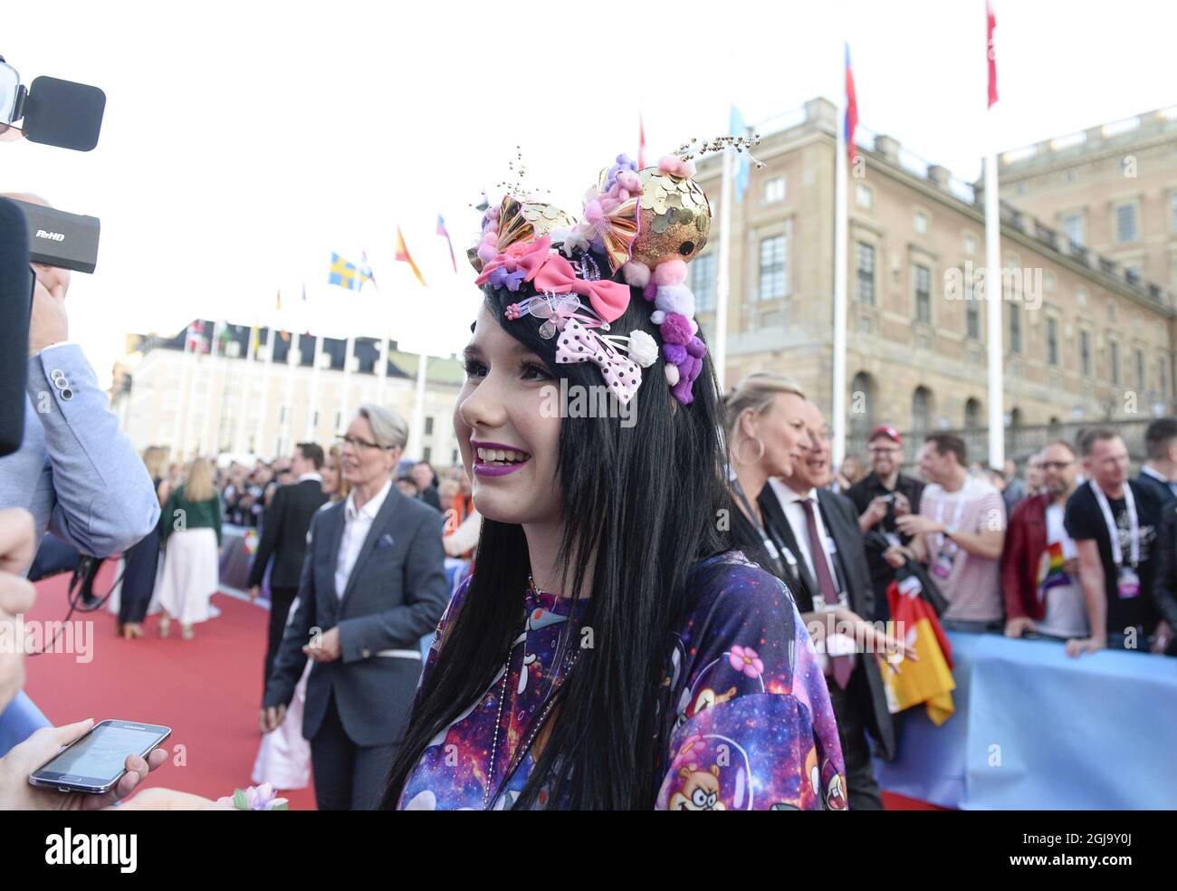 ESC contestant Jamie-Lee Kriewitz of Germany arriving to the opening ...