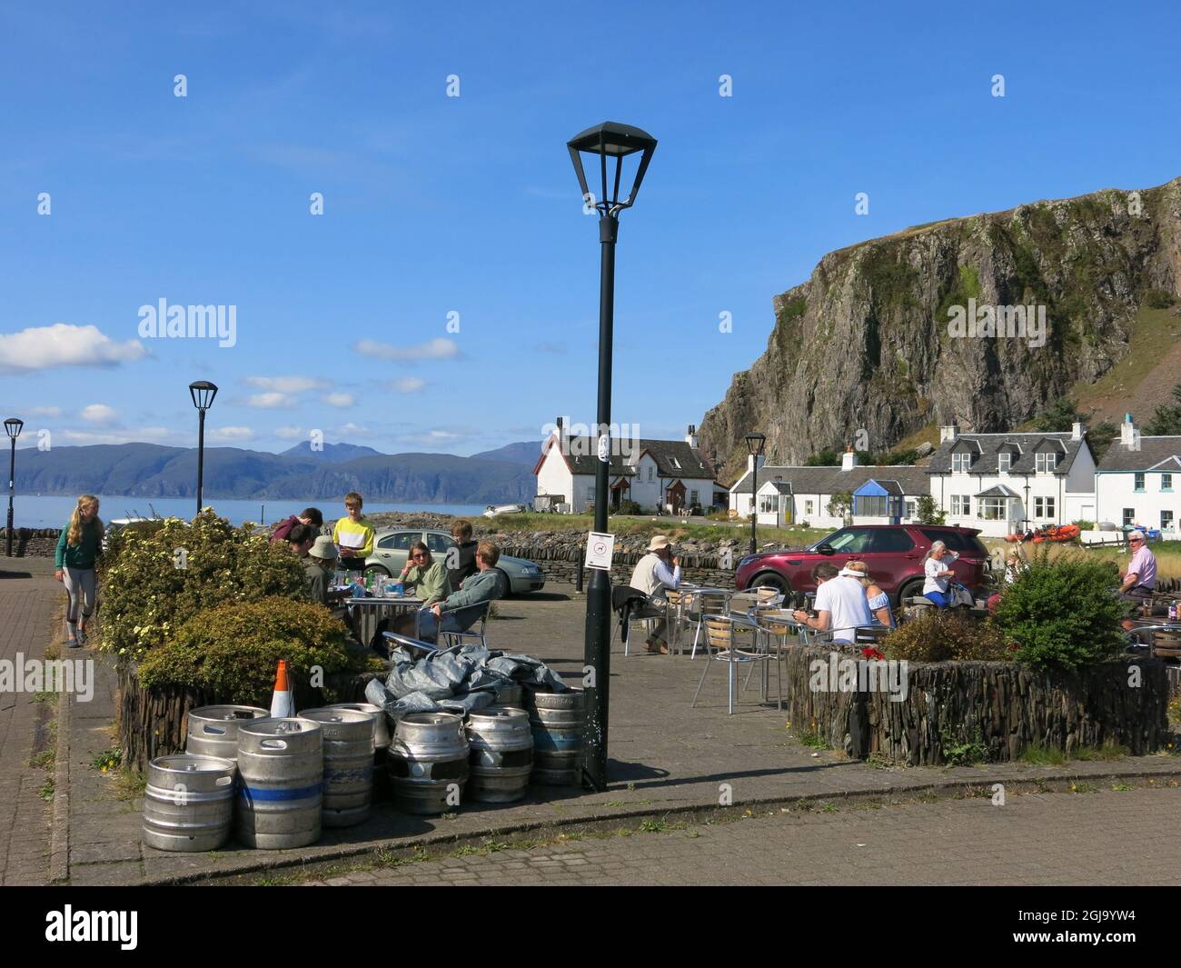 A warm summer's day on the Isle of Seil in the Inner Hebrides and ...
