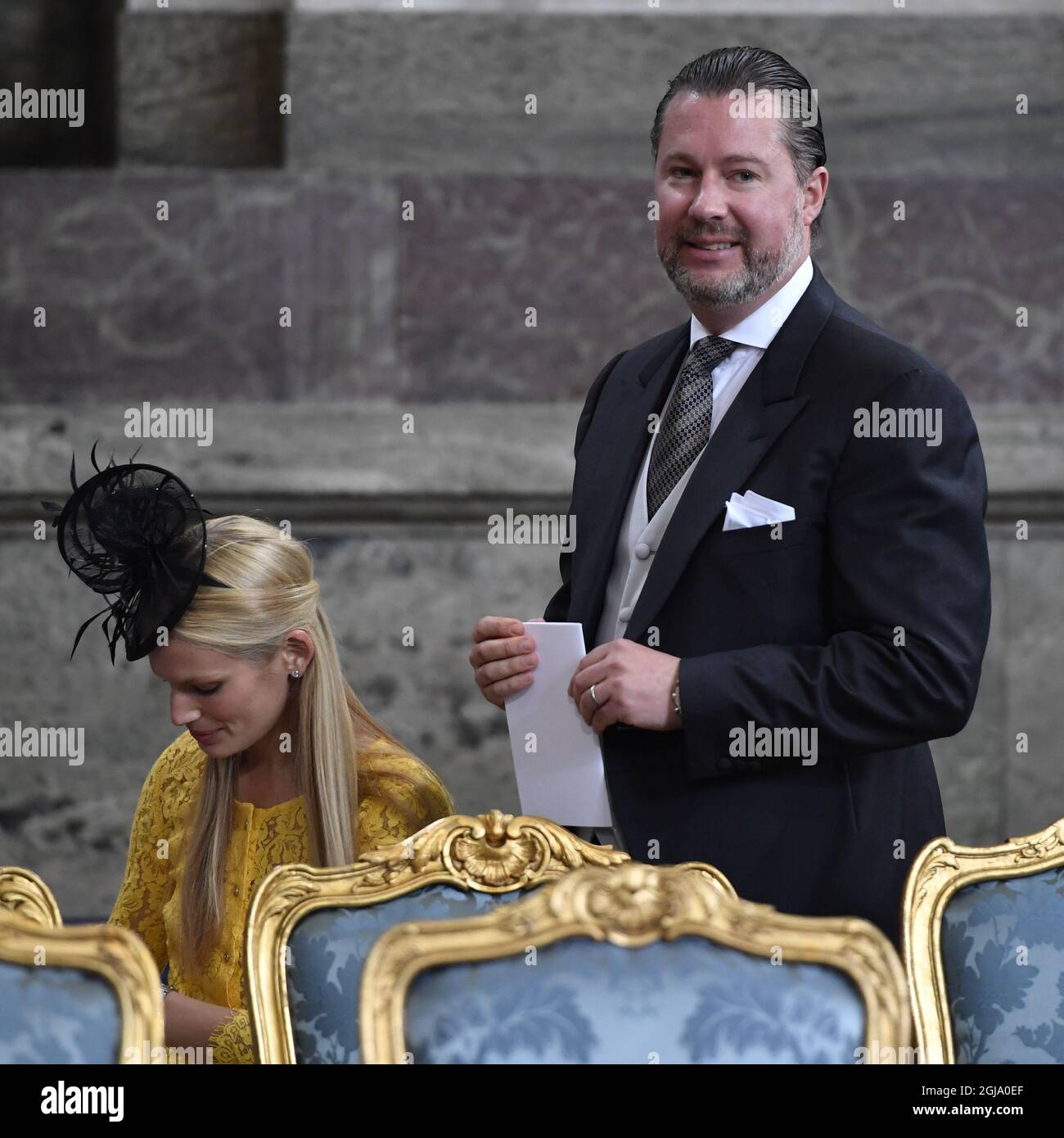 STOCKHOLM 2016-05-27 Gustaf Magnuson, cousine of Victoria, and wife ...