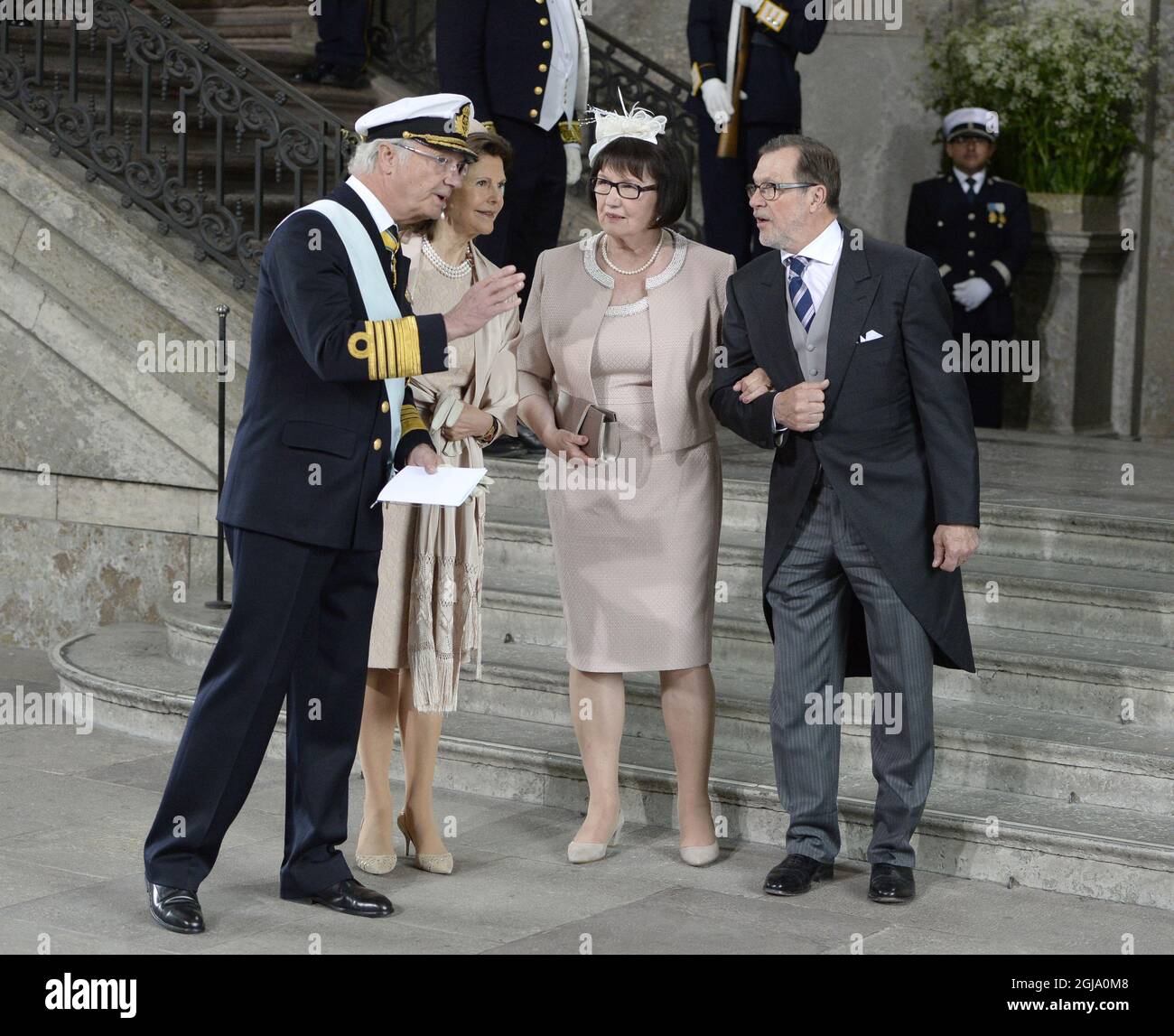 STOCKHOLM 2016-05-27 King Carl Gustaf, Queen Silvia, Ewa and Olle ...