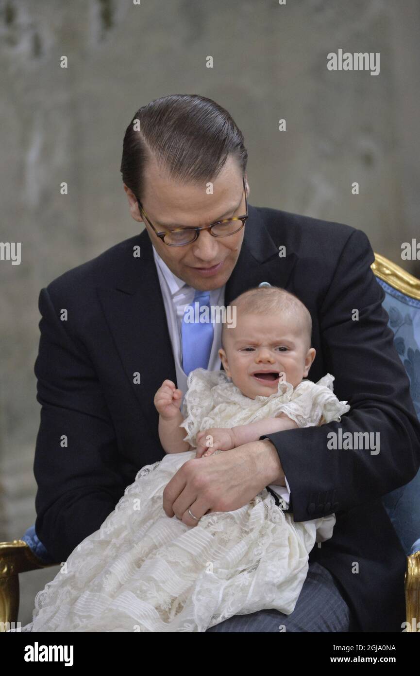 STOCKHOLM 2016-05-17 Prince Danile with his son Prince Oscar during the ...