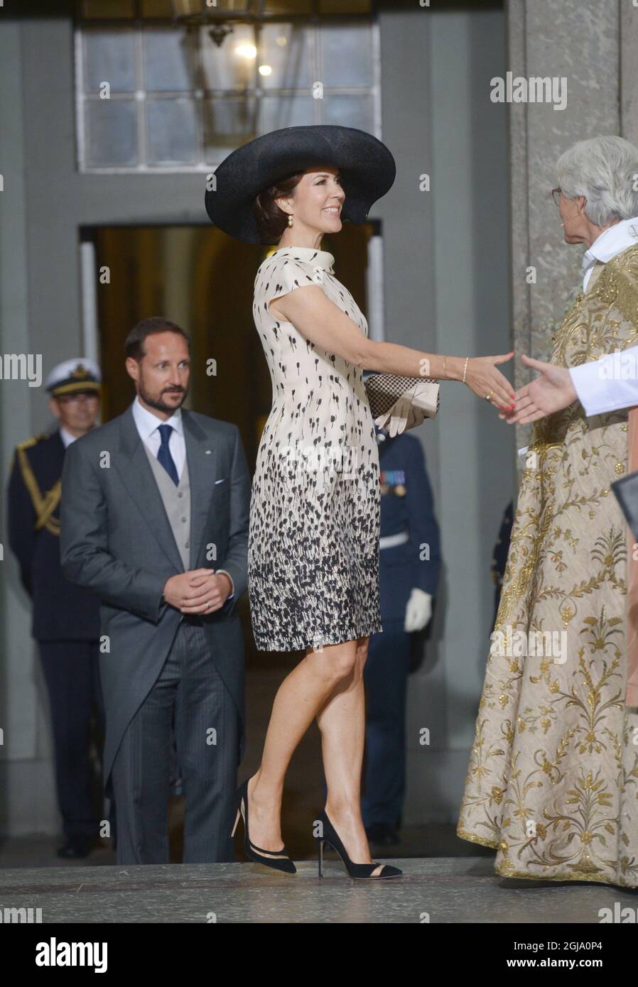 STOCKHOLM 2016-05-27 Crown Princess Mary of Denmark at rthe Christening ...