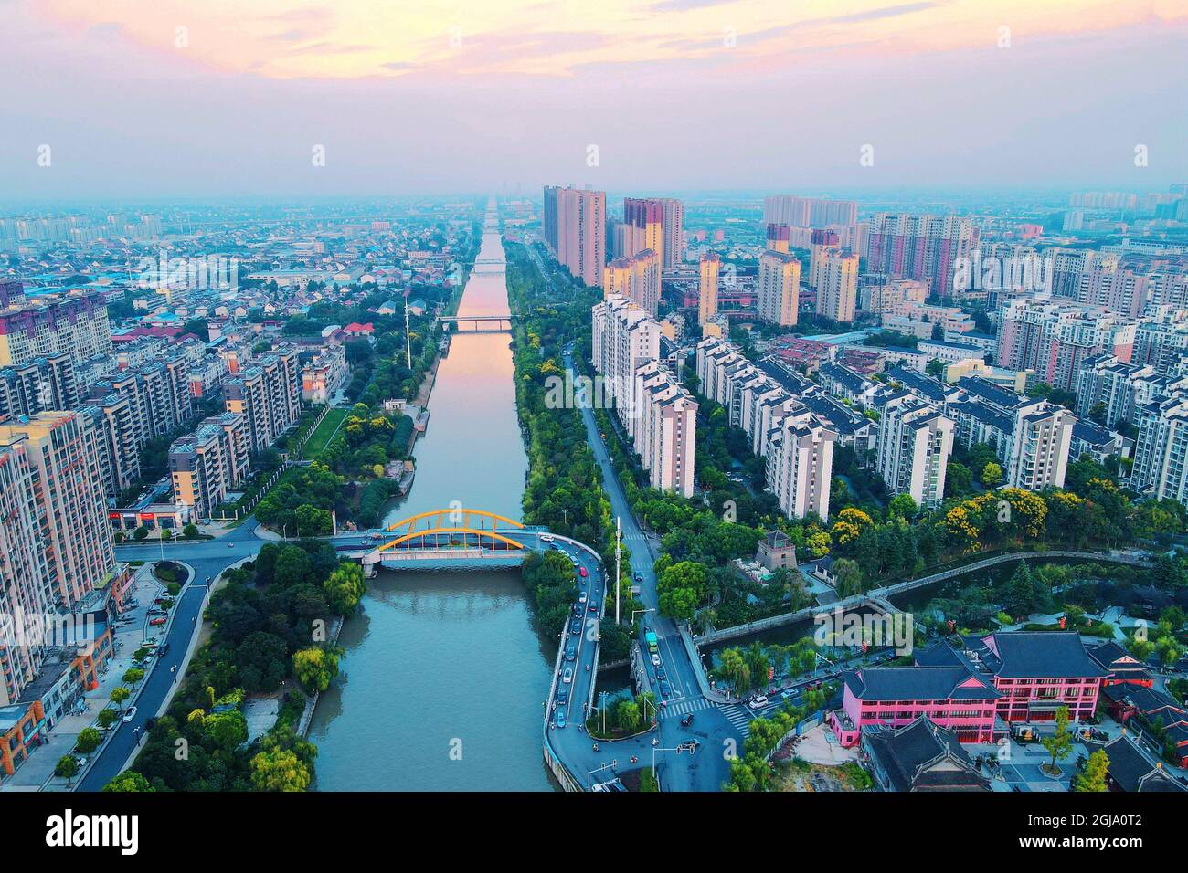 RUGAO, CHINA - SEPTEMBER 9, 2021 - An aerial photo taken on Sept. 9 ...