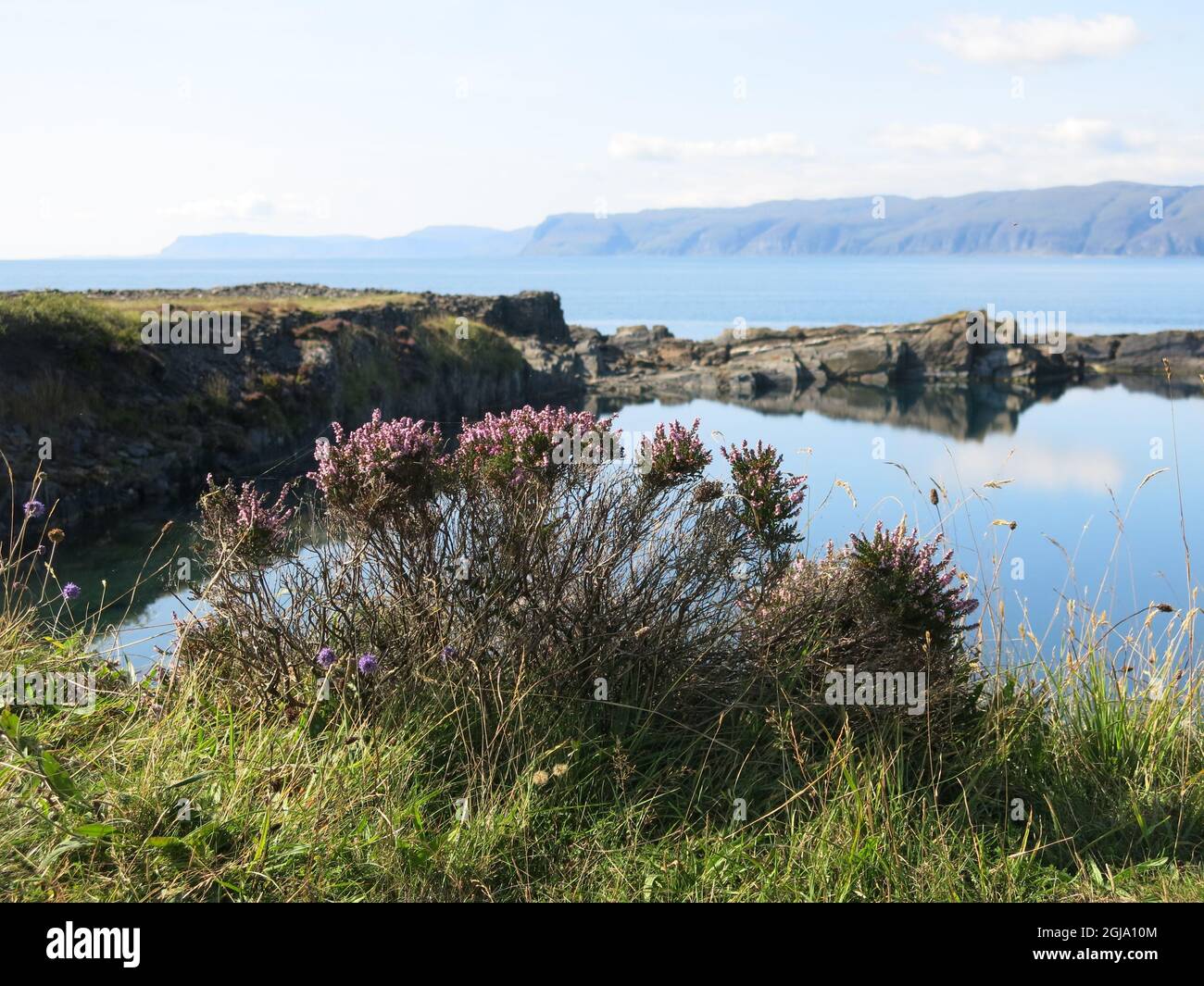 The dramatic scenery of the Inner Hebrides on a beautiful summer's day ...