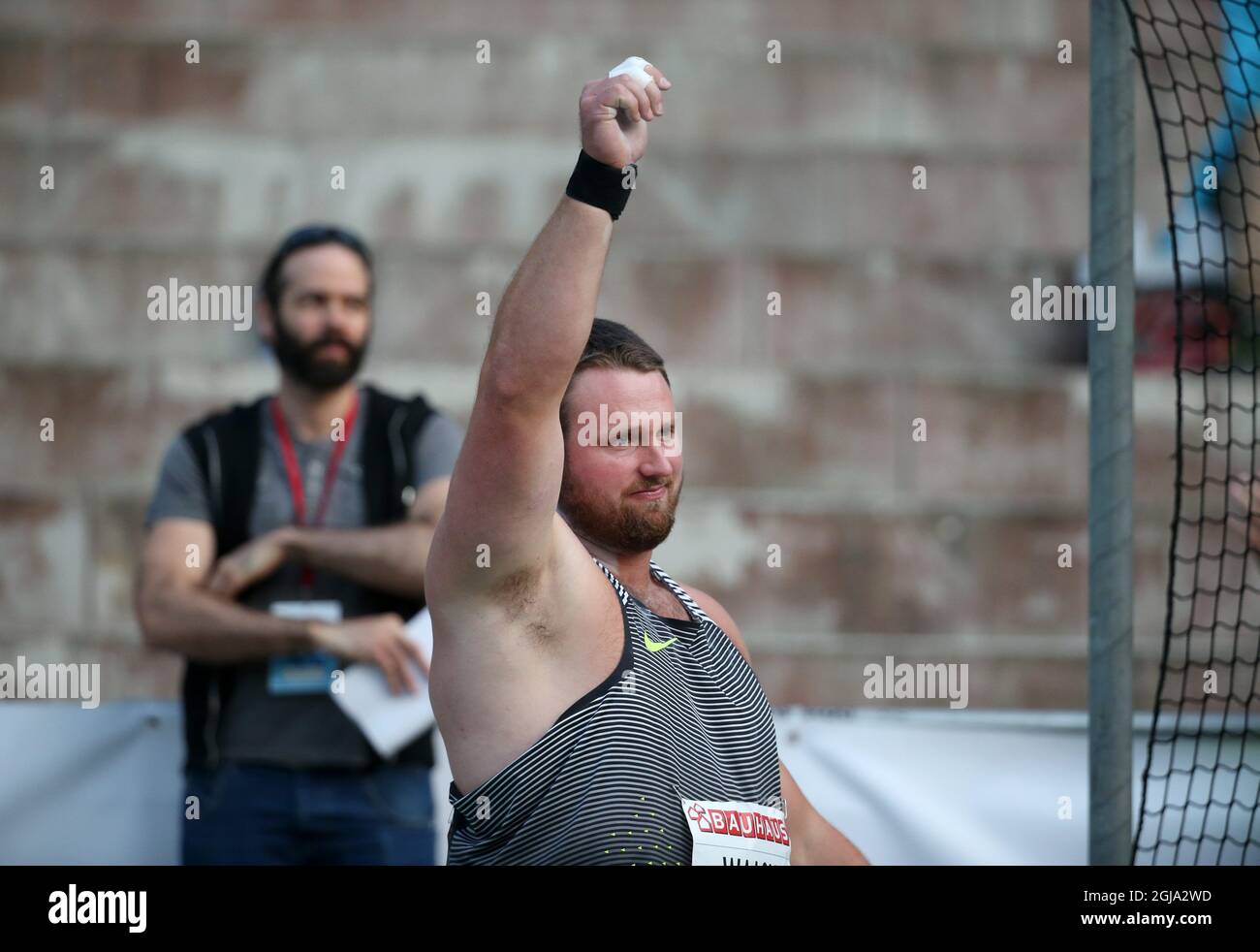 Tom Walsh of New Zeeland reacts when he wins the menÃ¢Â€Â™s shot put ...