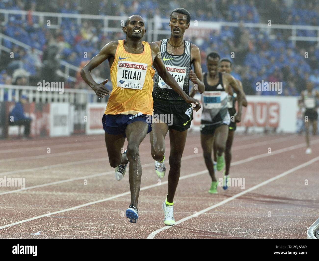 STOCKHOLM 2016-06-16 Ibrahim Jeilan of Ethiopia competes to win the men ...