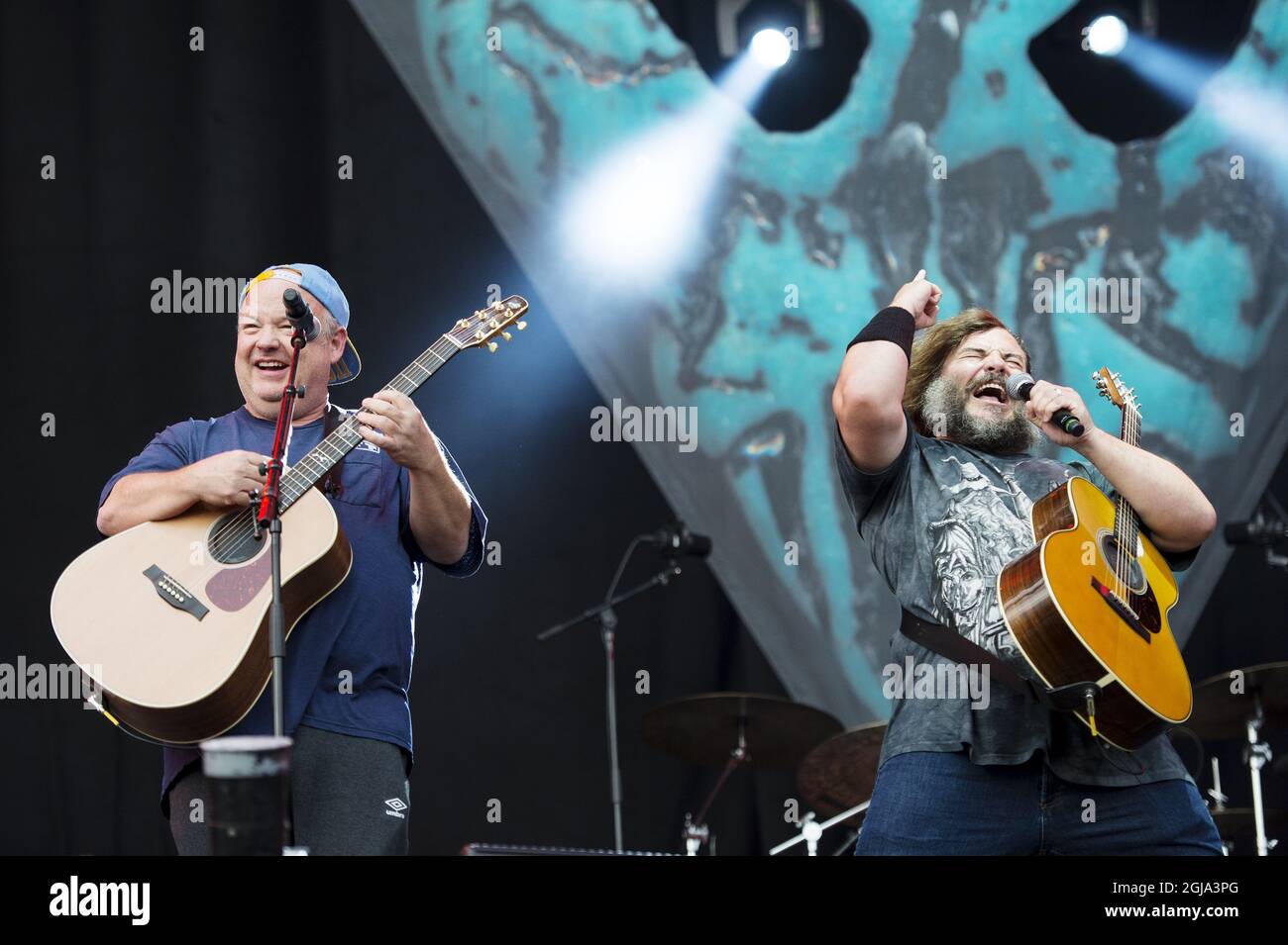 NORRKOPING 2016-07-01 Tenacious D Kyle Gass and Jack Black on stage at ...