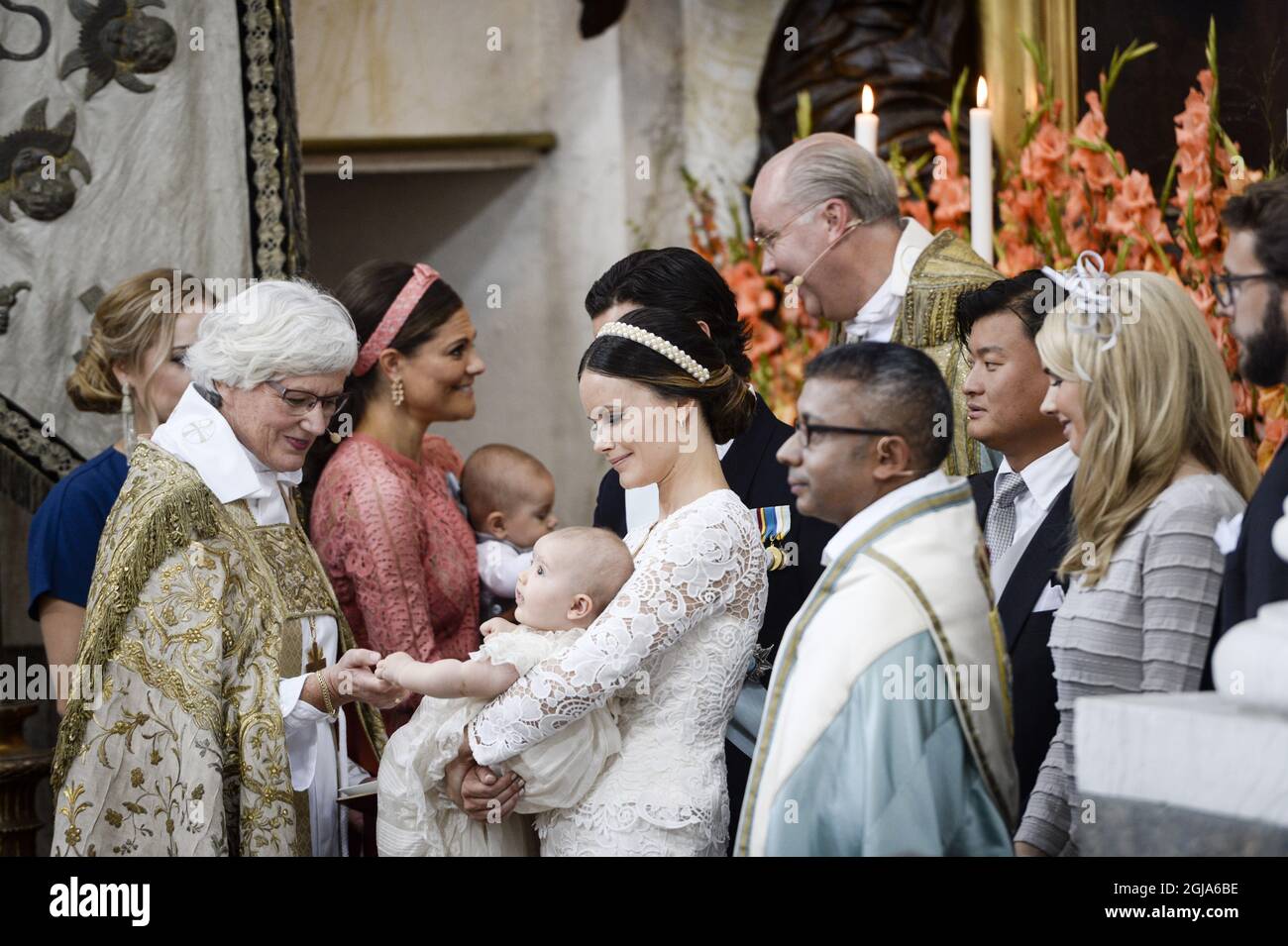 STOCKHOLM 2016-09-09 Arch Bishop Antje JackelÃƒÂ©n, Crown Princess ...