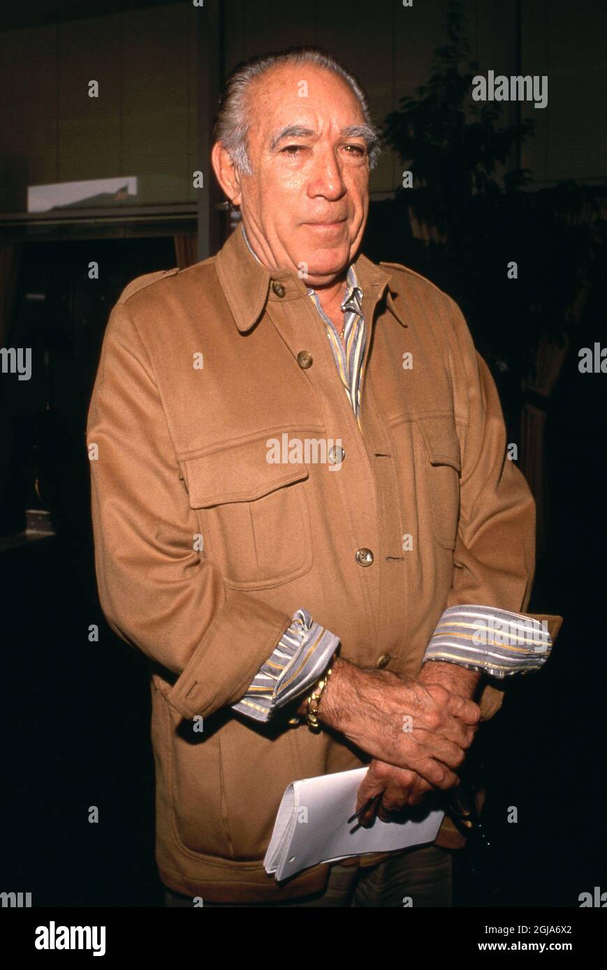 Anthony Quinn Circa 1980's Credit: Ralph Dominguez/MediaPunch Stock ...
