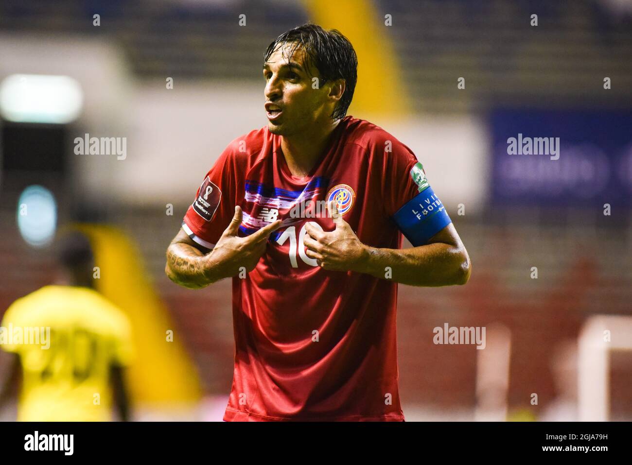 SAN JOSE, Costa Rica: Bryan Ruiz of Costa Rica during the 1-1 draw game ...