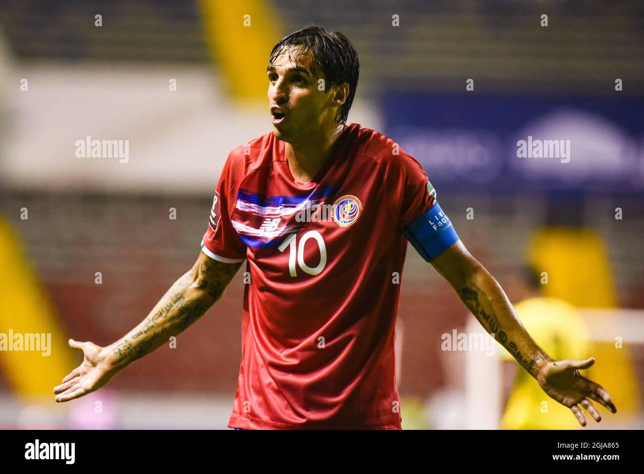 SAN JOSE, Costa Rica: Bryan Ruiz of Costa Rica during the 1-1 draw game ...