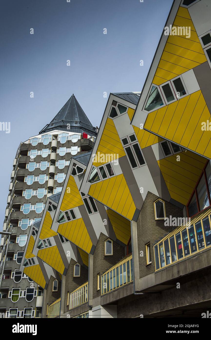 ROTTERDAM 20160329 The 38 Cube houses are a set of innovative houses ...