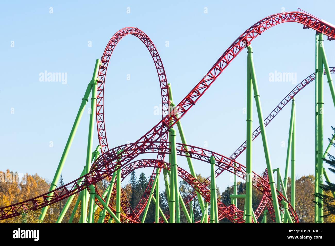 Fair roller coaster looping loop hi-res stock photography and images ...
