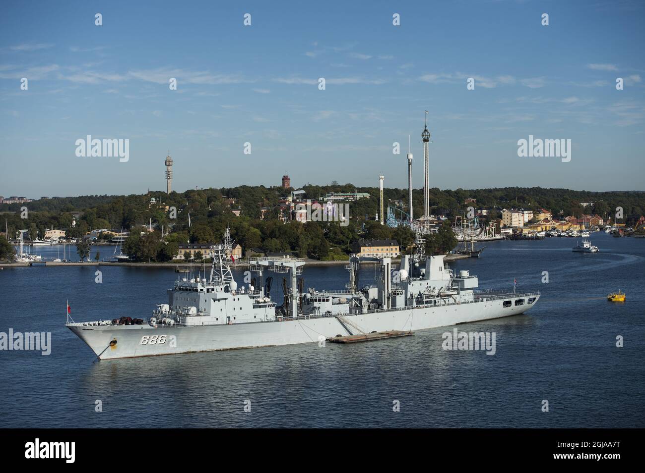 STOCKHOLM 20150930 China Peoples army Fuchi-class replensihment ship ...