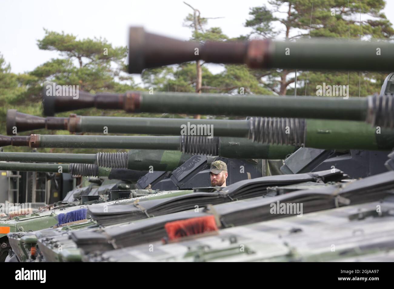 STOCKHOLM 2016-09-14 Swedish soldiers is seen during an exercise at the ...