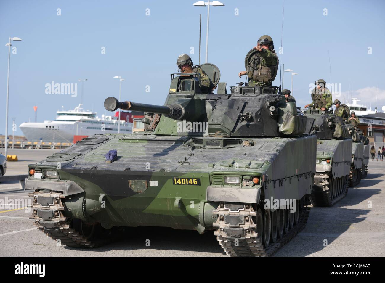 STOCKHOLM 2016-09-14 Swedish soldiers is seen during an exercise at the ...