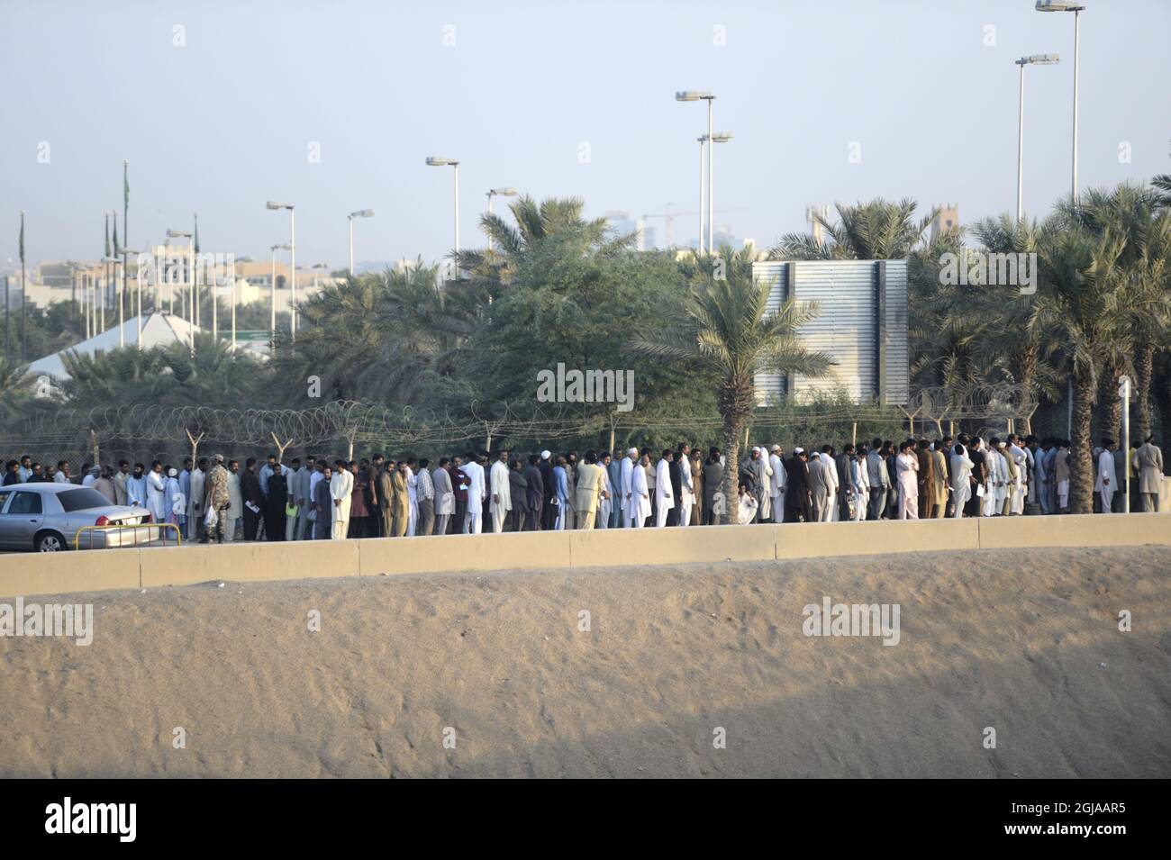 RIYADH 20161022 Migrant workers in Riyadh in Saudi Arabia. Foto: Henrik ...