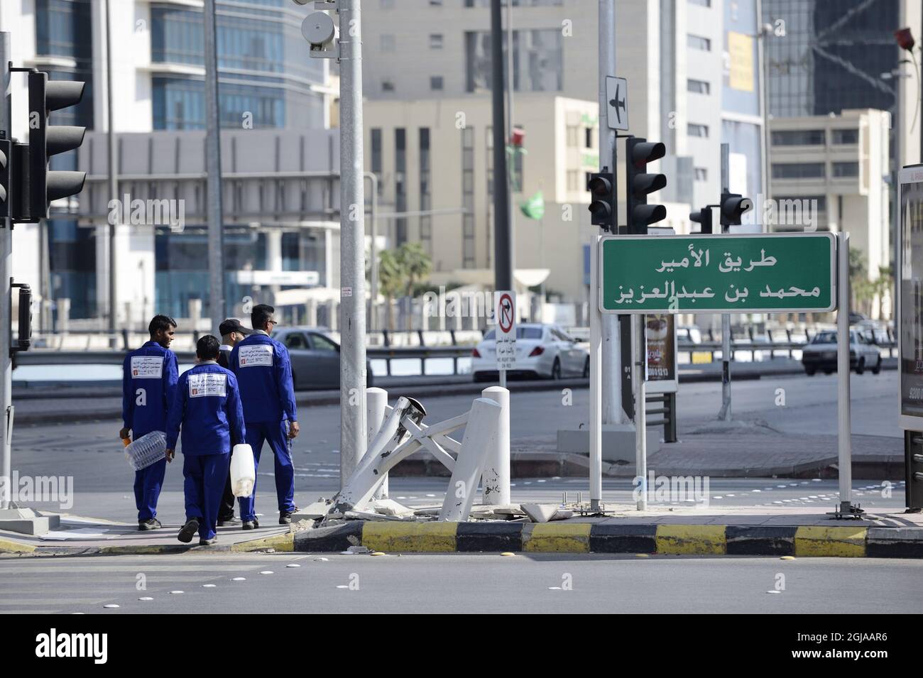 RIYADH 20161022 Migrant workers in Riyadh in Saudi Arabia. Foto: Henrik ...
