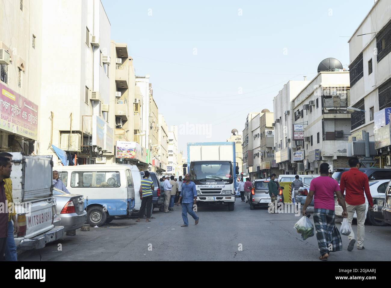 RIYADH 20161022 Migrants city part in Riyadh in Saudi Arabia. Foto ...